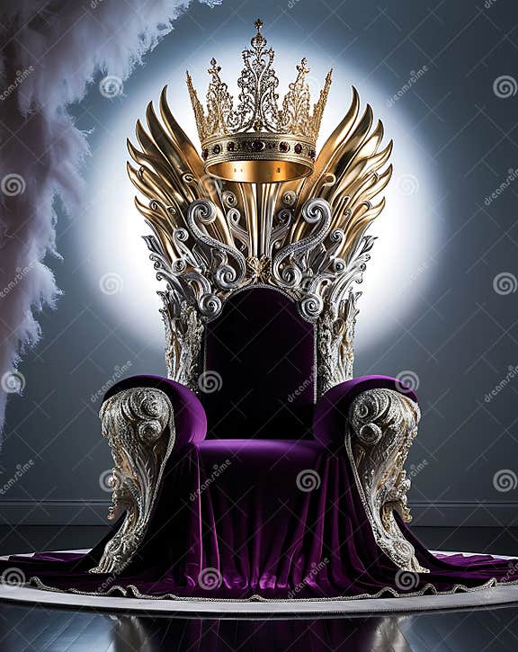 Illustration of Throne Hall with Light Shine Over Throne Stock ...