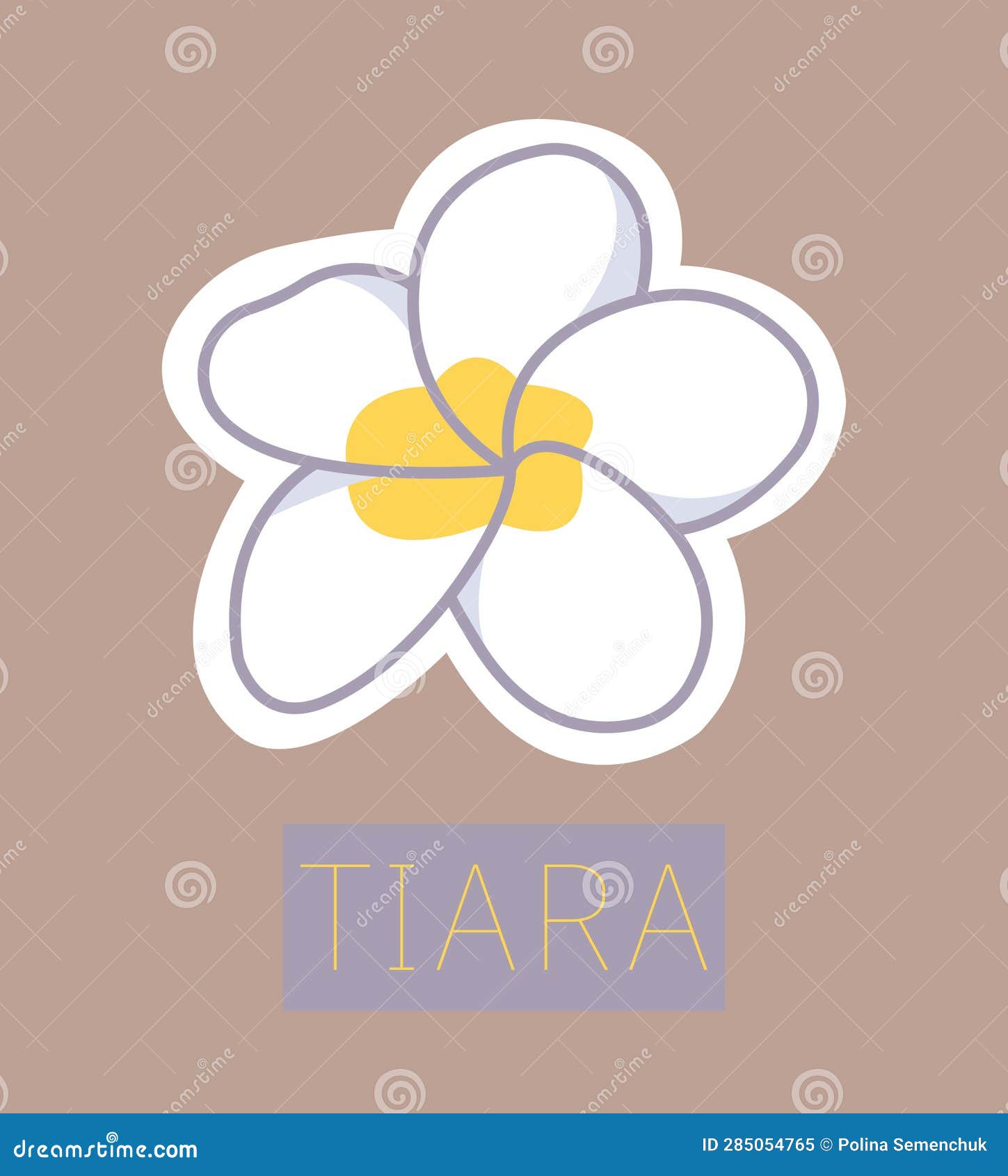 An Illustration of Tiara with Tiara Written on it. Stock Vector ...