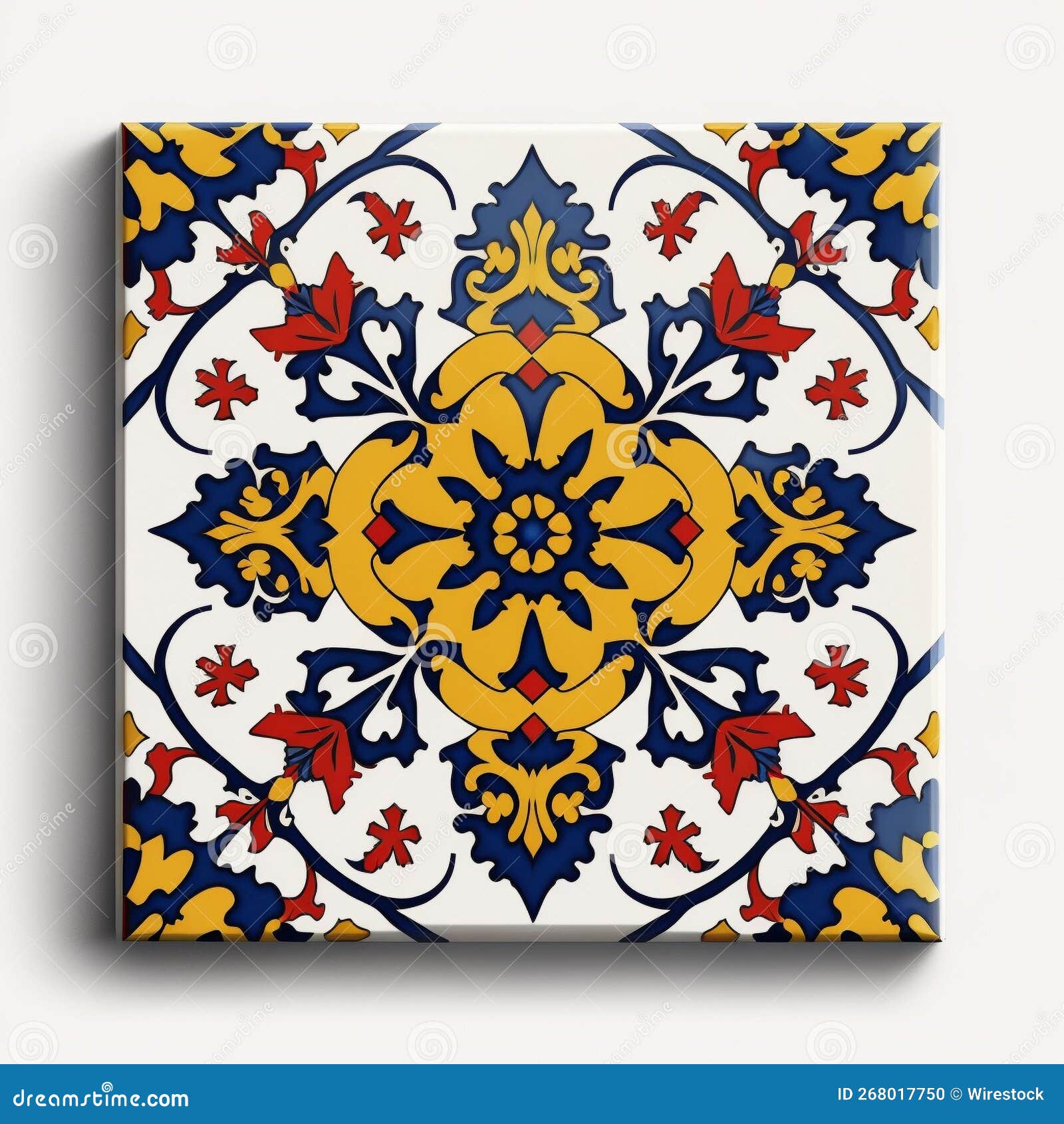 Illustration of a Tile with an Armenian Traditional Pattern Stock ...