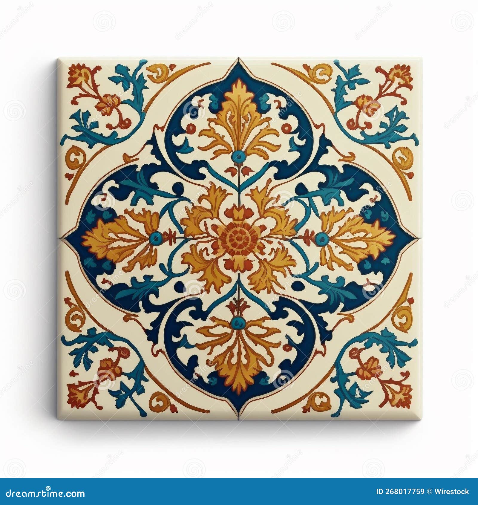 Illustration of a Tile with an Armenian Traditional Pattern Stock ...