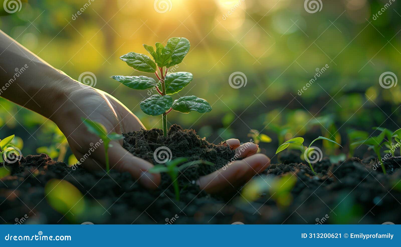 Illustration of Tiny Tree: World Tree Planting Day Concept, Nurturing ...