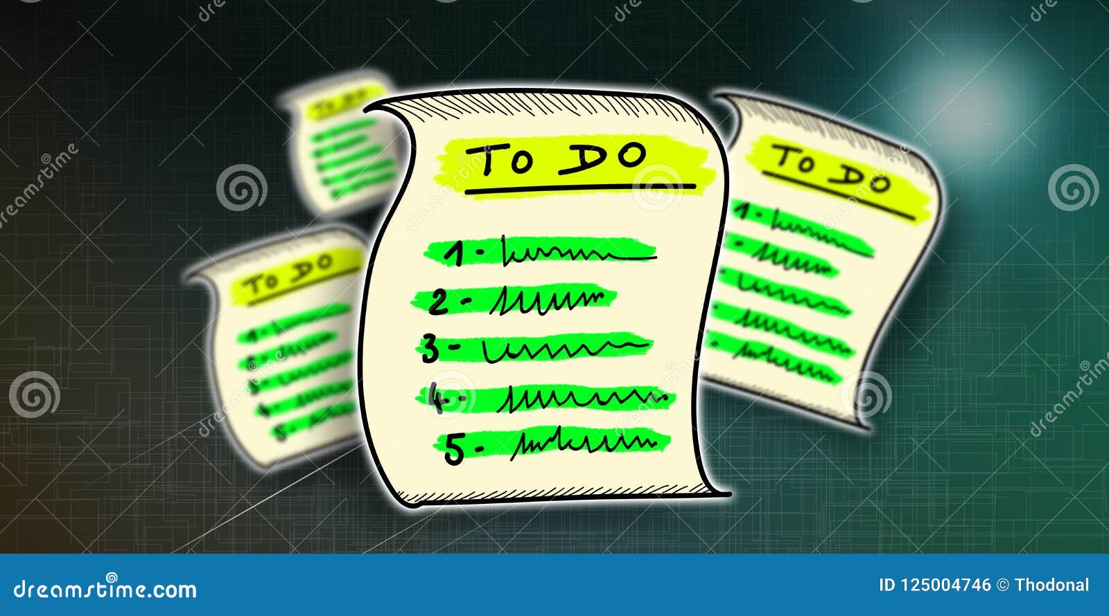 Concept of to do list stock illustration. Illustration of reminder ...