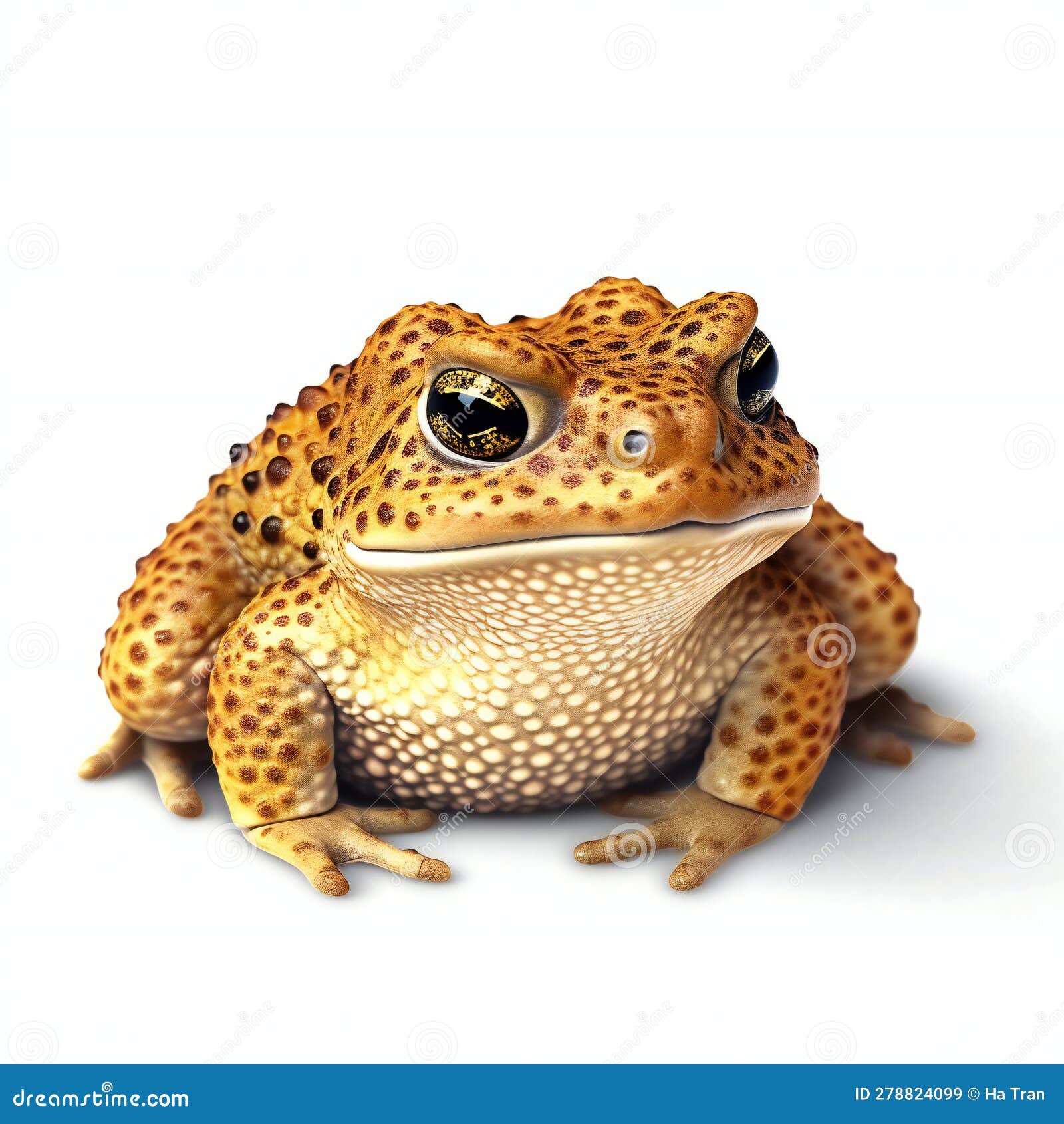A Toad Isolated on White Background Stock Illustration - Illustration ...