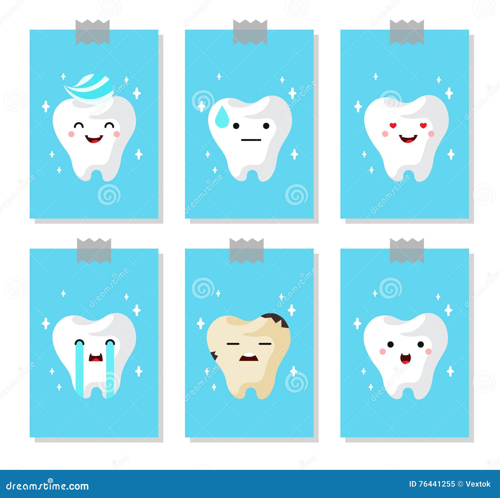 Illustration of tooth. stock vector. Illustration of pattern - 76441255