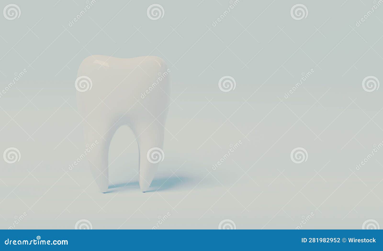 Illustration of a Tooth on an Isolated Background Stock Illustration ...