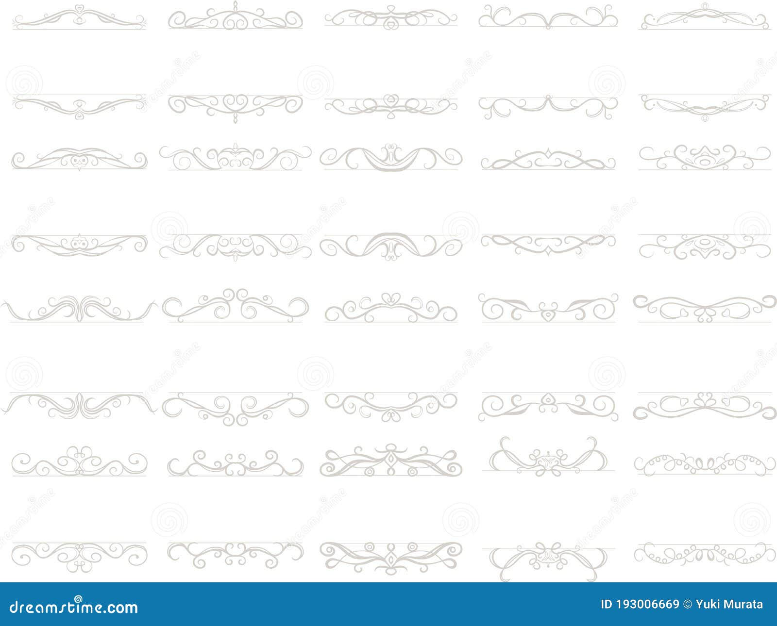 White Top and Bottom Antique Pattern Frame Set Stock Vector ...