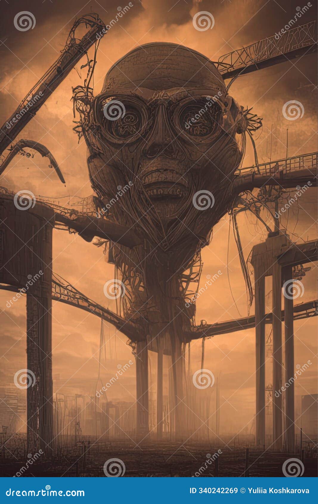 Illustration on the Topic of Nuclear Safety, Chernobyl, Ecology, AI ...