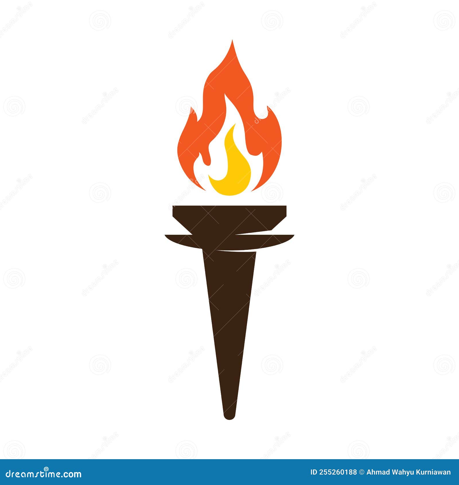 Illustration of Torch Fire Icon Stock Vector - Illustration of sign ...