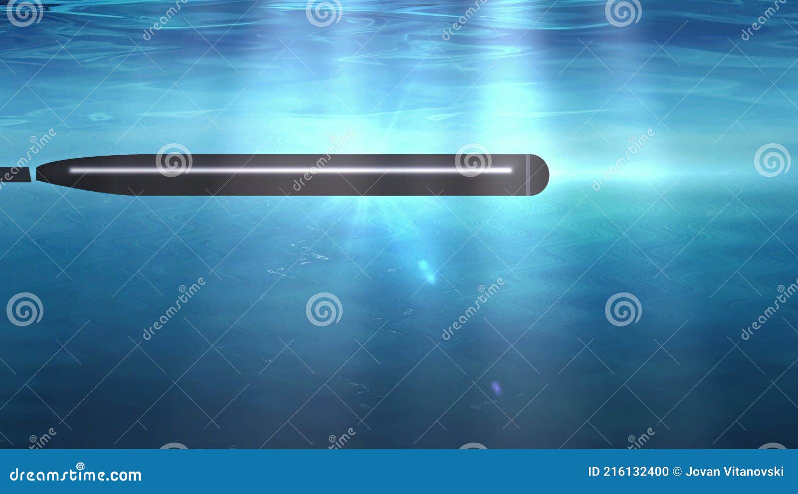 Illustration of Torpedo - Side View. Stock Illustration - Illustration ...