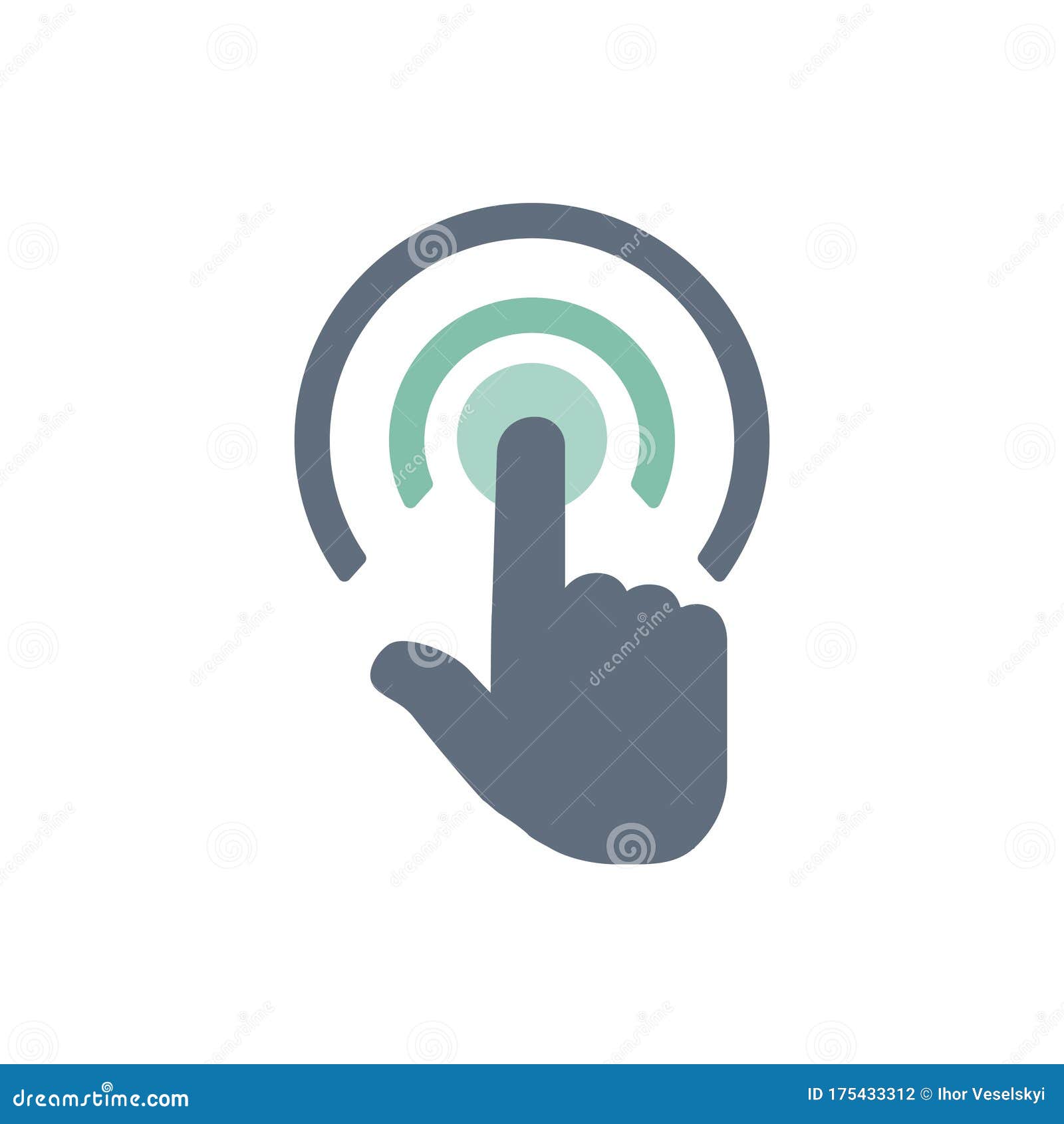 Illustration of Touch Screen Hand Gesture Stock Vector - Illustration ...
