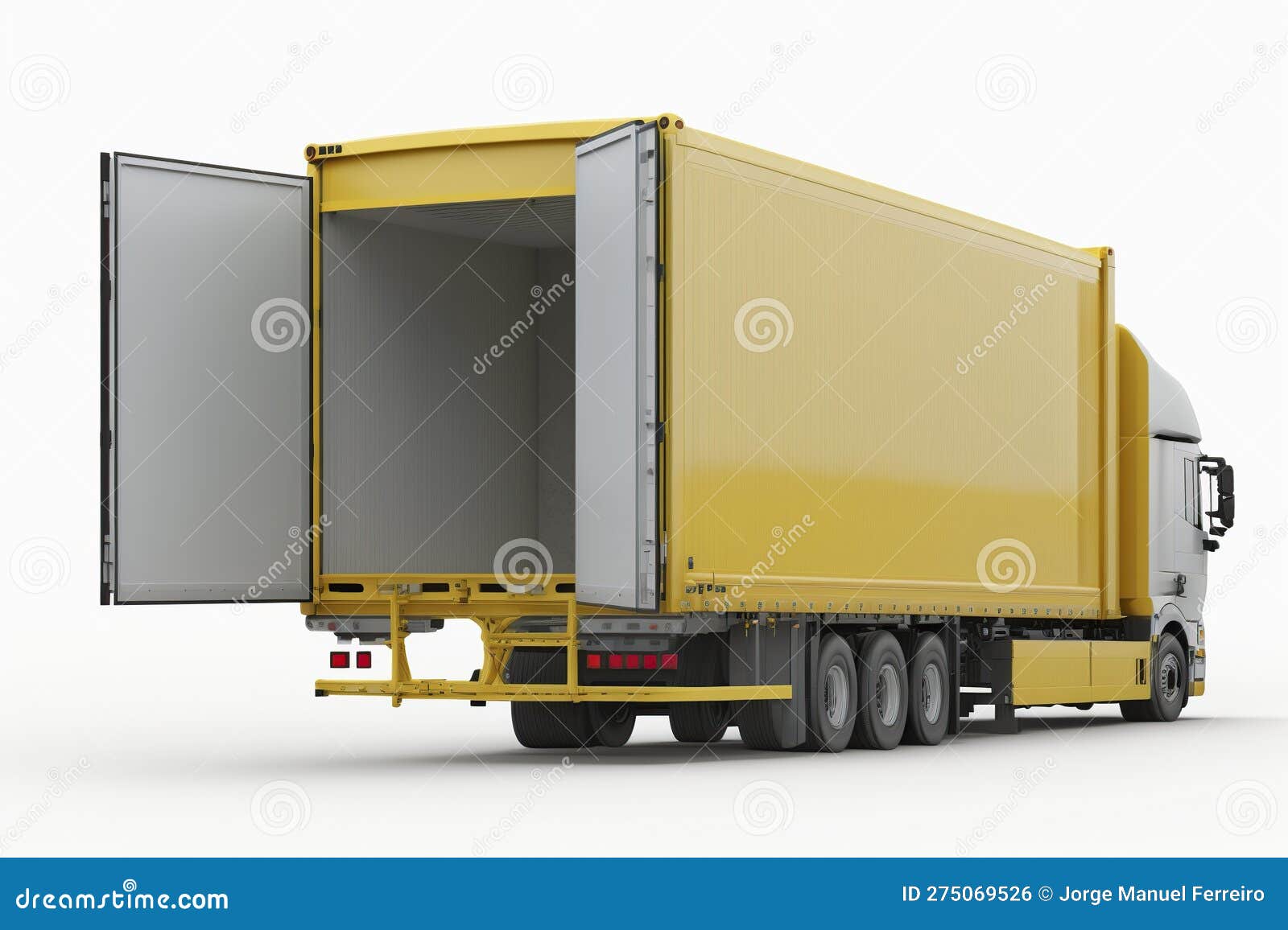 Illustration, Tow Truck or Truck with Open Container, Ai Generative ...