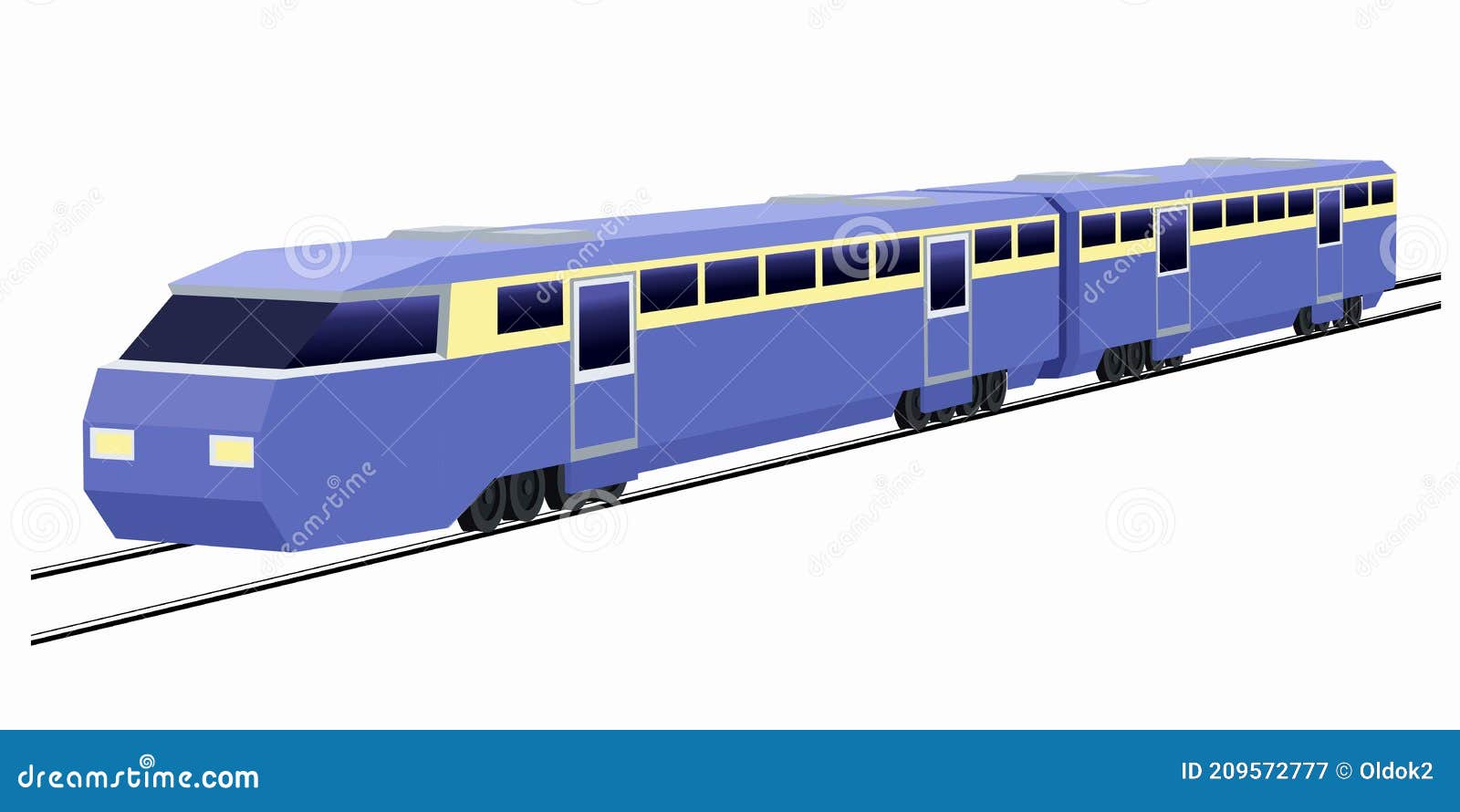 Illustration of a Train , Vector Drawing Stock Vector - Illustration of ...
