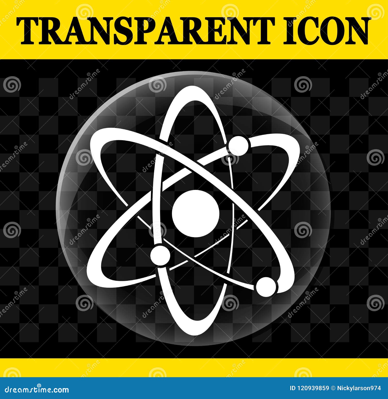 Transparent Atom Vector Circle Icon Stock Vector - Illustration of ...