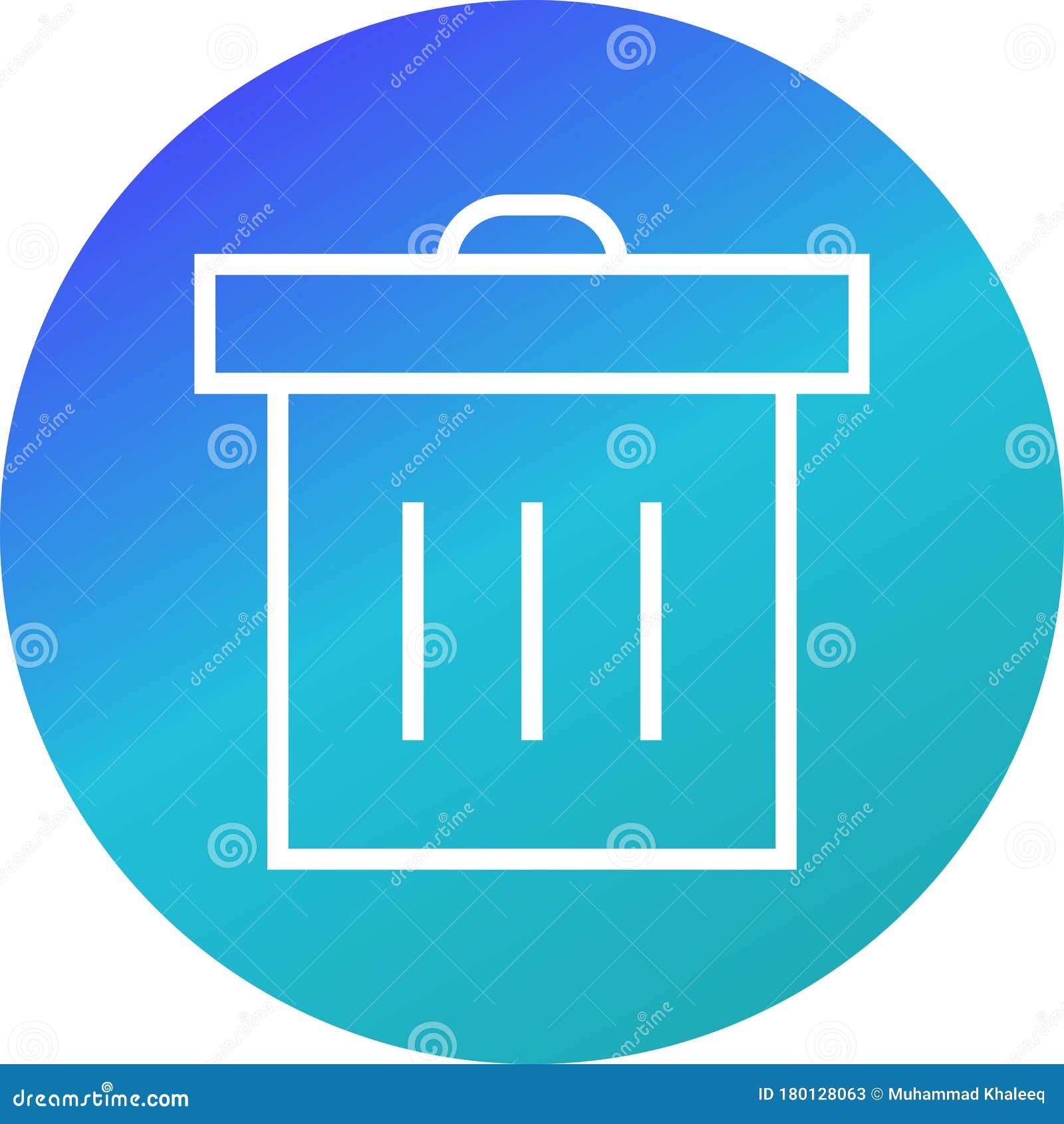 Illustration Trash Icon for Personal and Commercial Use. Stock ...