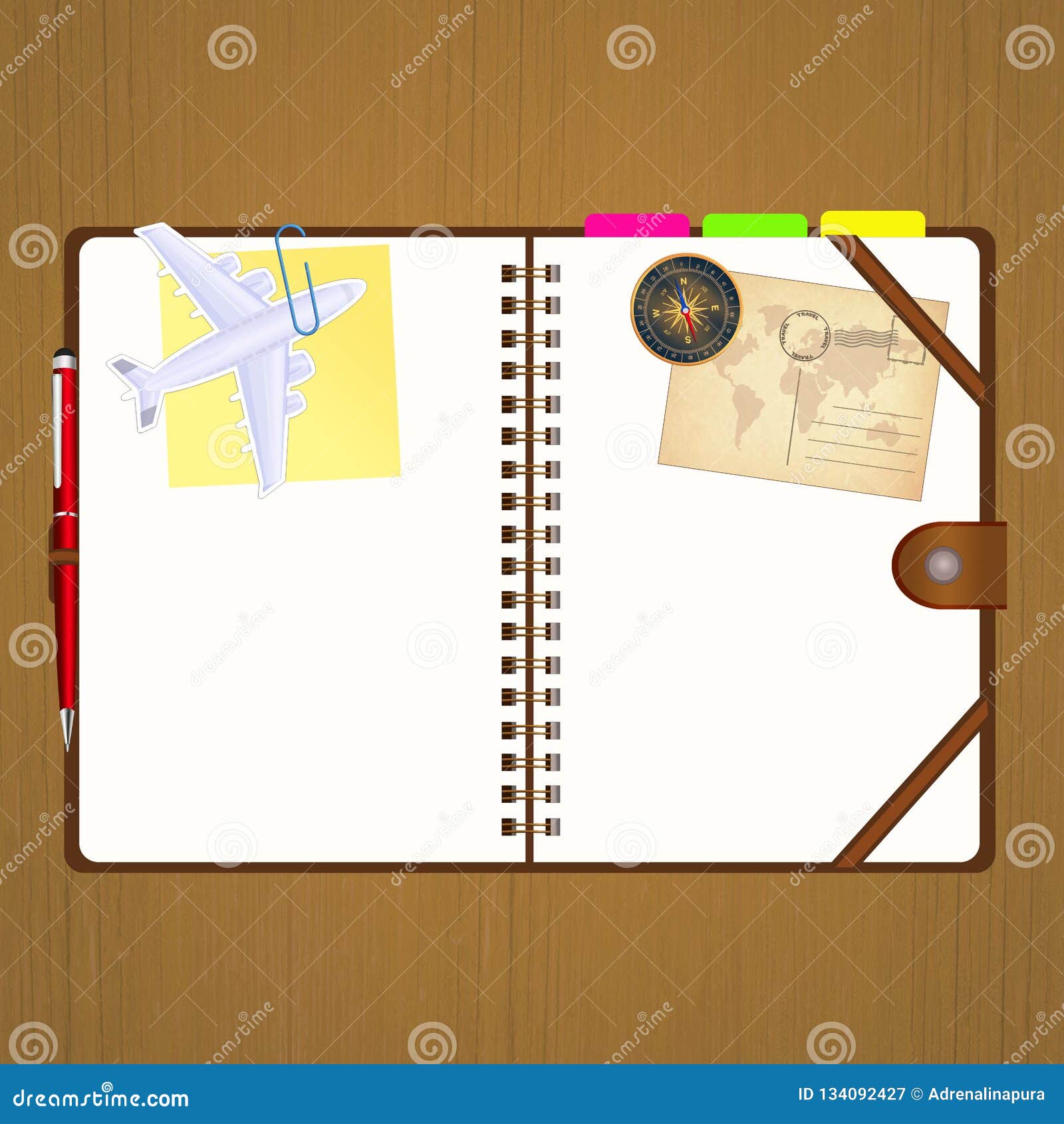 Travel Diary With Memories And Maps Royalty-Free Stock Image ...