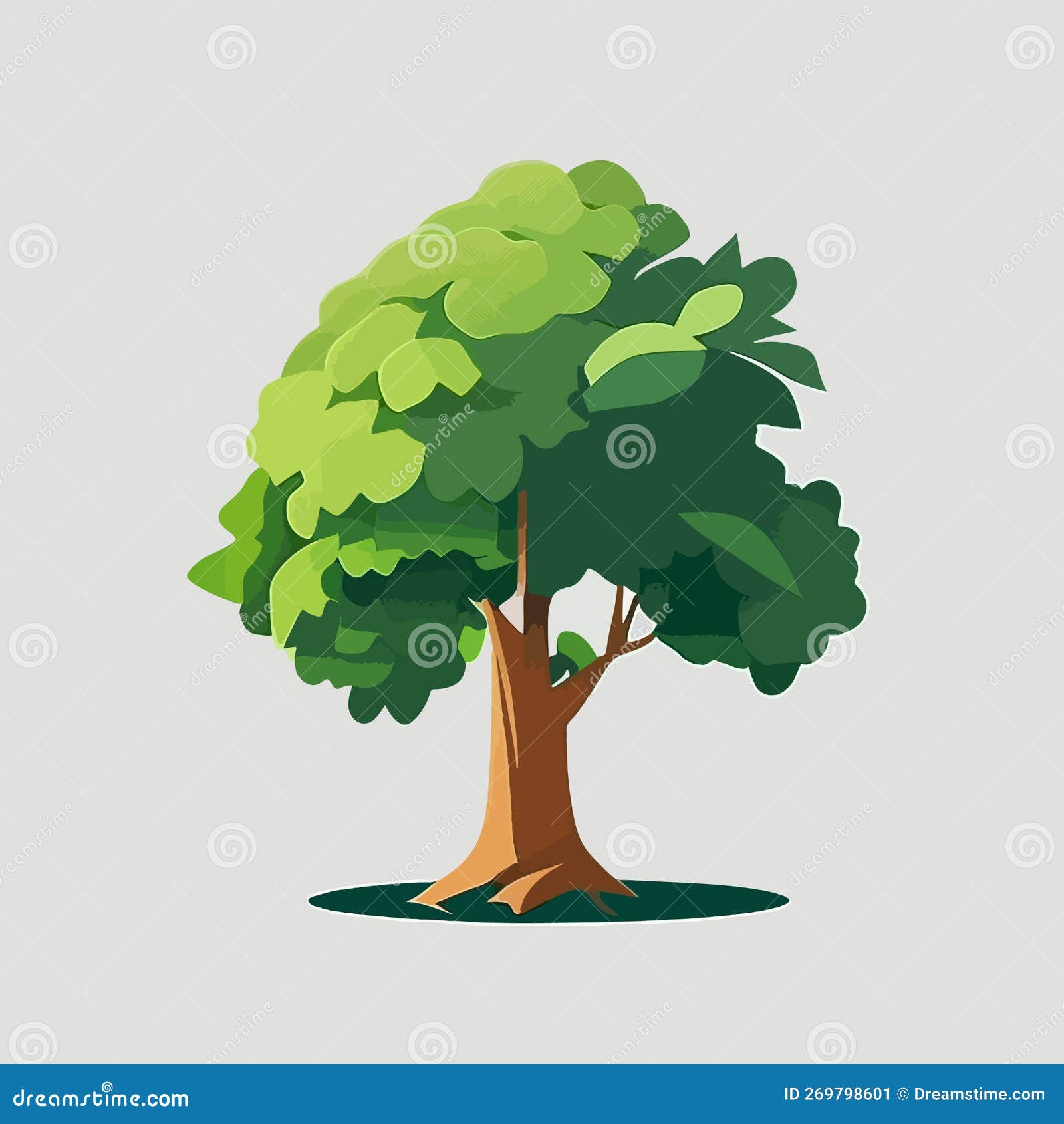 Illustration Tree for Cartoon Stock Vector - Illustration of branch ...