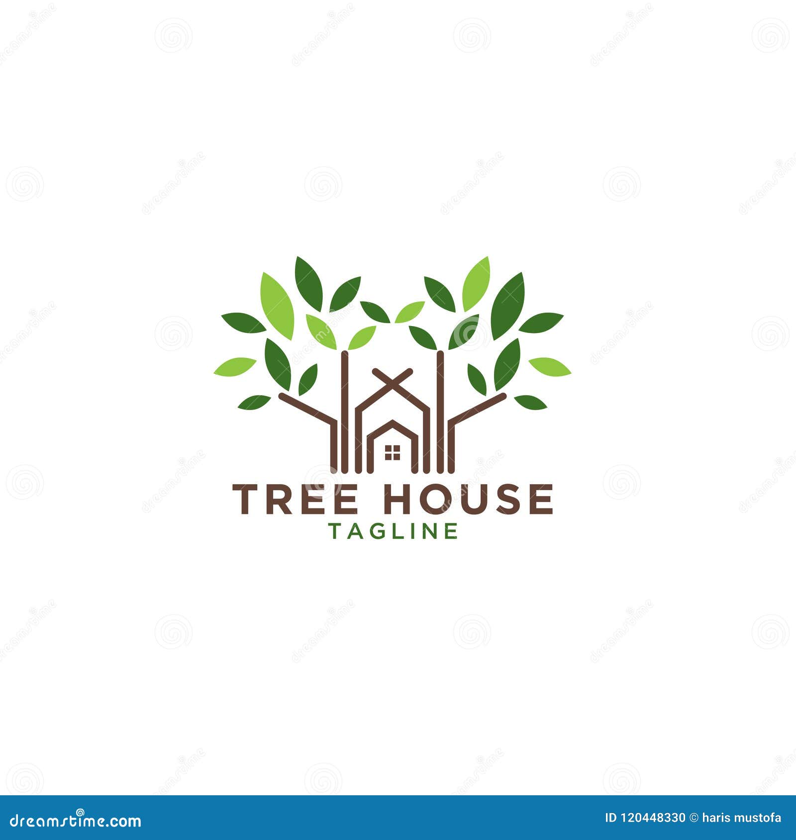 Tree House Logo Design Template Stock Vector - Illustration of logo ...
