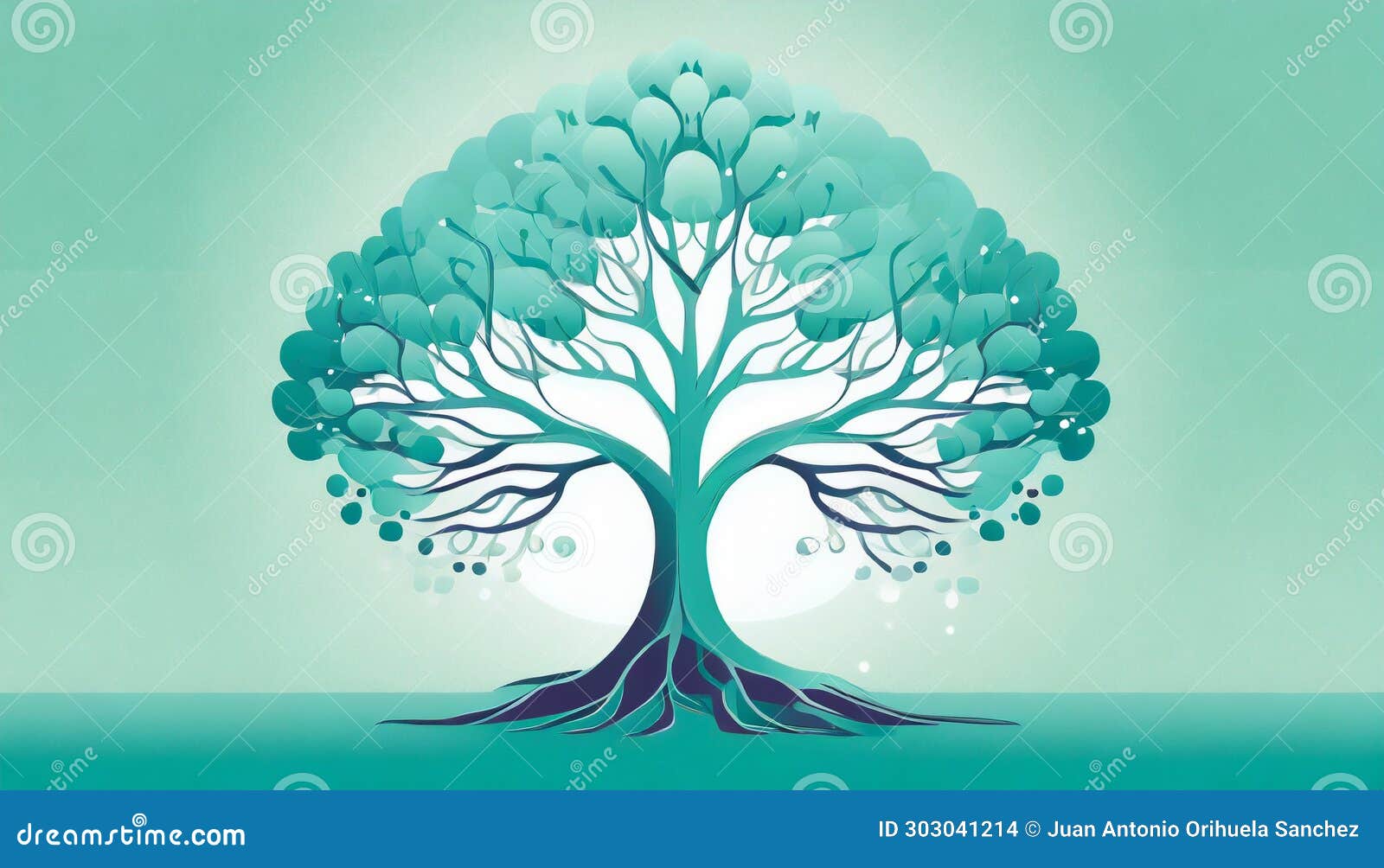 Illustration of the Tree of Life. Root of the Tree Stock Illustration ...