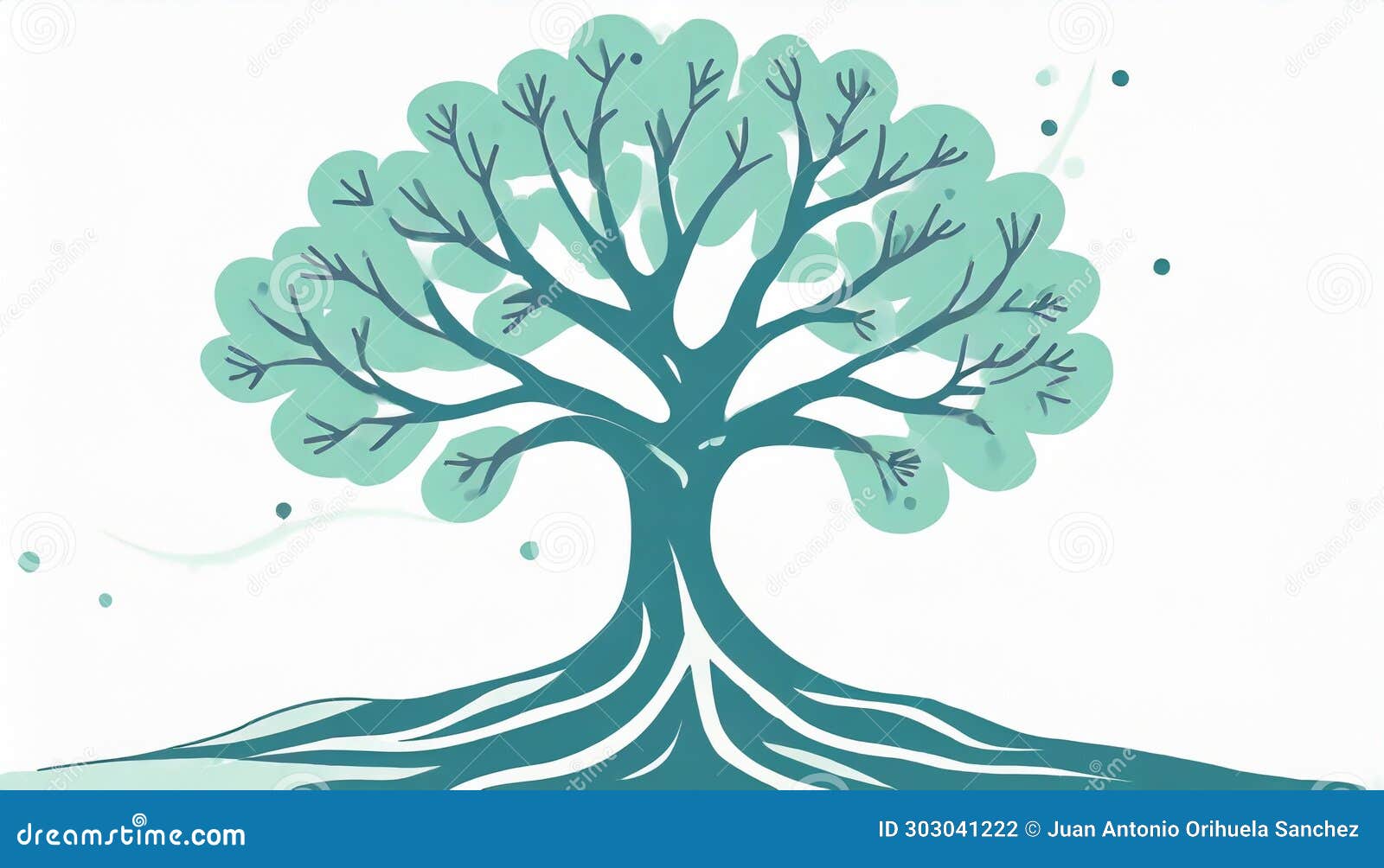 Illustration of the Tree of Life. Root of the Tree Stock Illustration ...