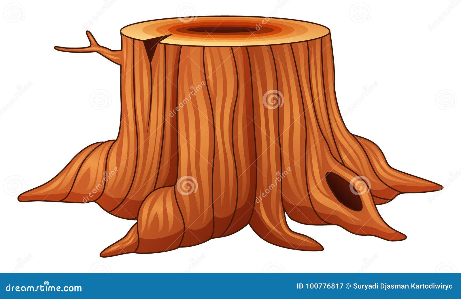 Tree Stump Isolated on a White Background Stock Vector - Illustration ... Tree Stump Isolated on a White Background Stock Vector - Illustration ...