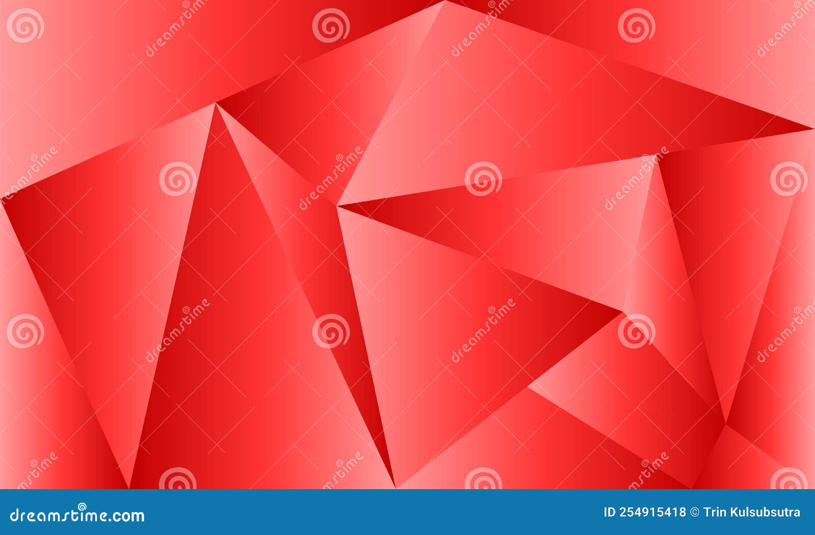 Illustration of Triangle Shape Geometry in Red Tone on a Rectangle ...