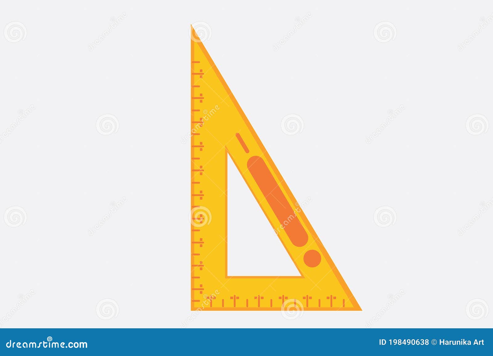 Illustration of Triangular Ruler School Supplies Stock Vector ...