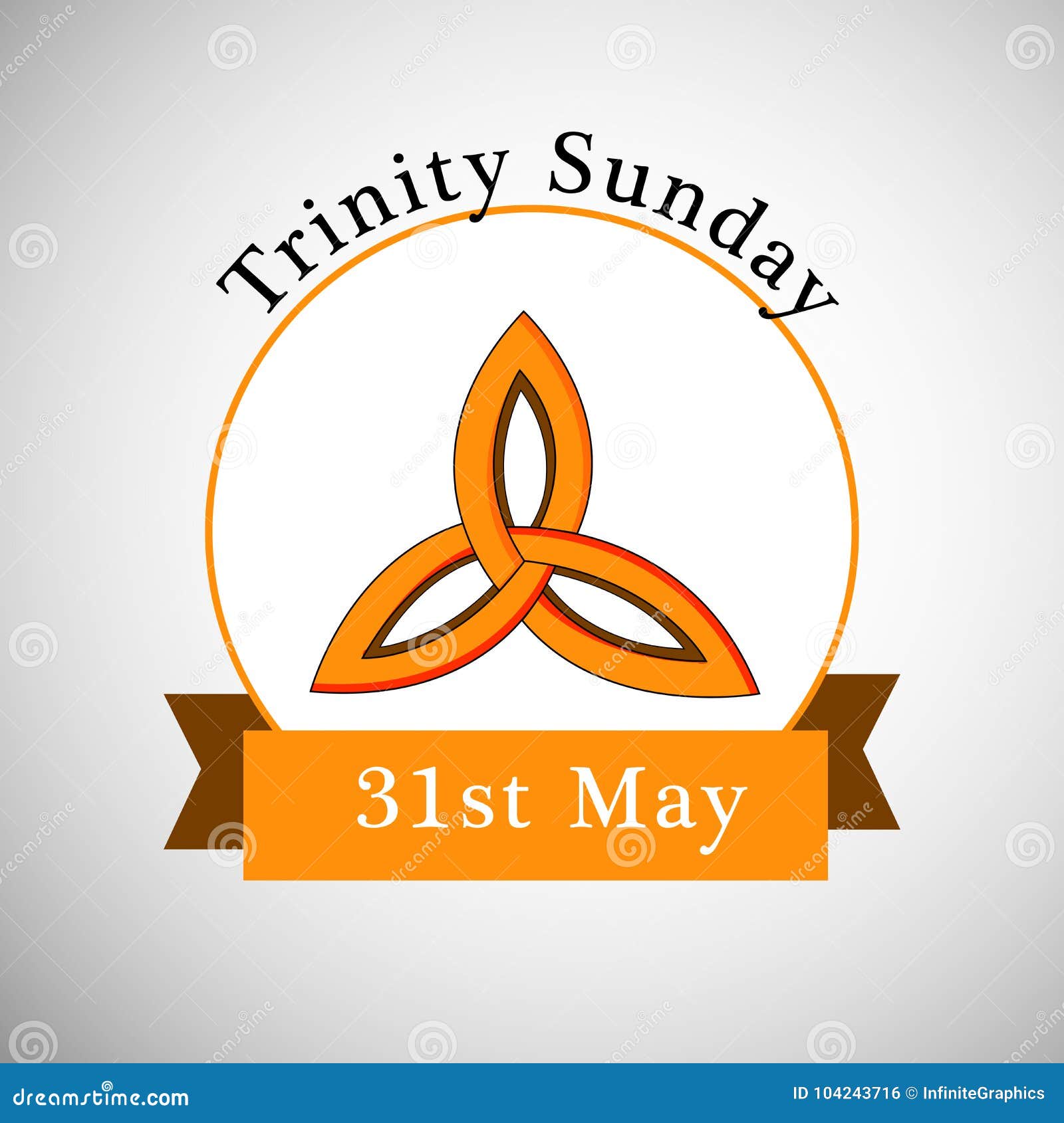 Illustration of Trinity Sunday Background Stock Vector - Illustration ...