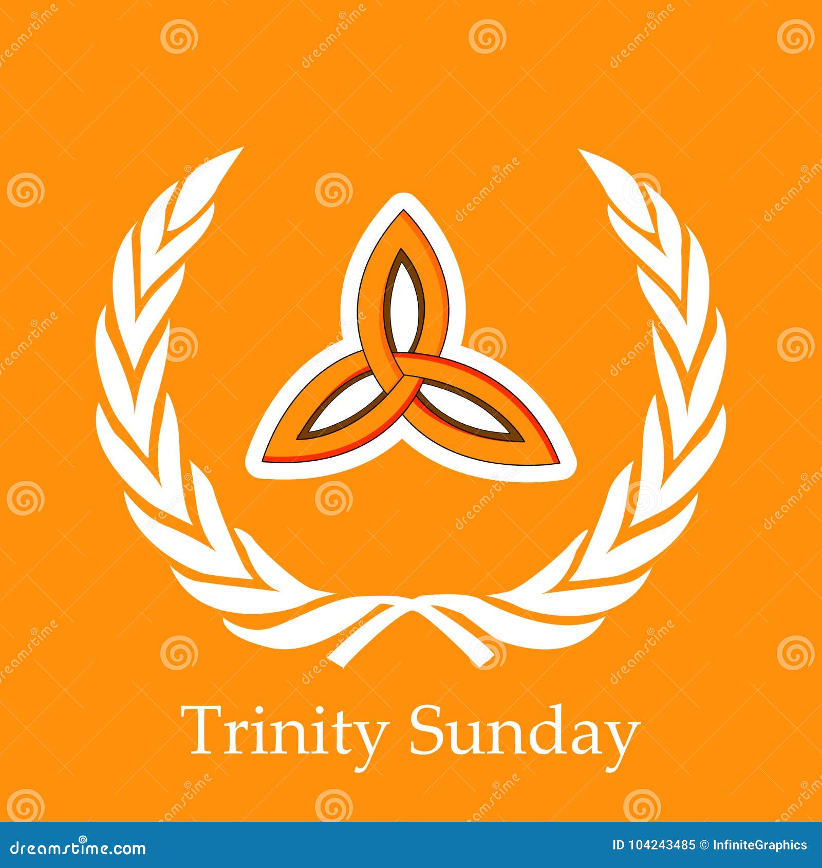 Illustration of Trinity Sunday Background Stock Vector - Illustration ...