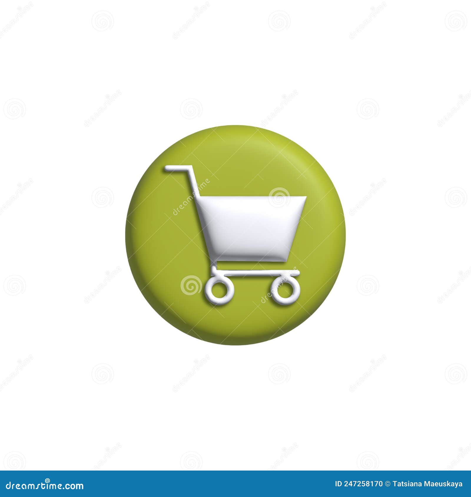 Illustration of the Trolley Icon 3d Rendering Stock Illustration ...