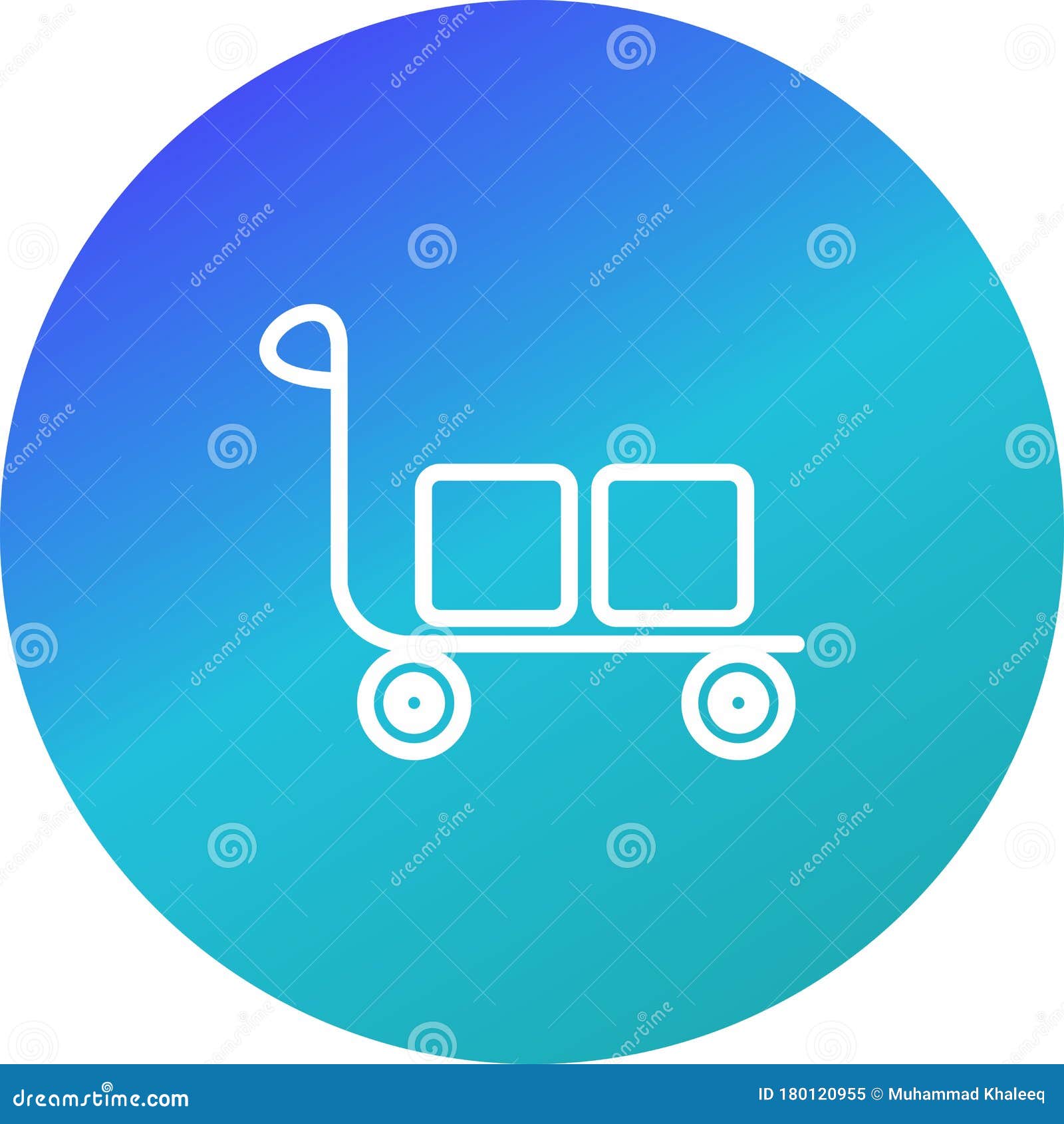 Illustration Trolley Icon for Personal and Commercial Use. Stock ...