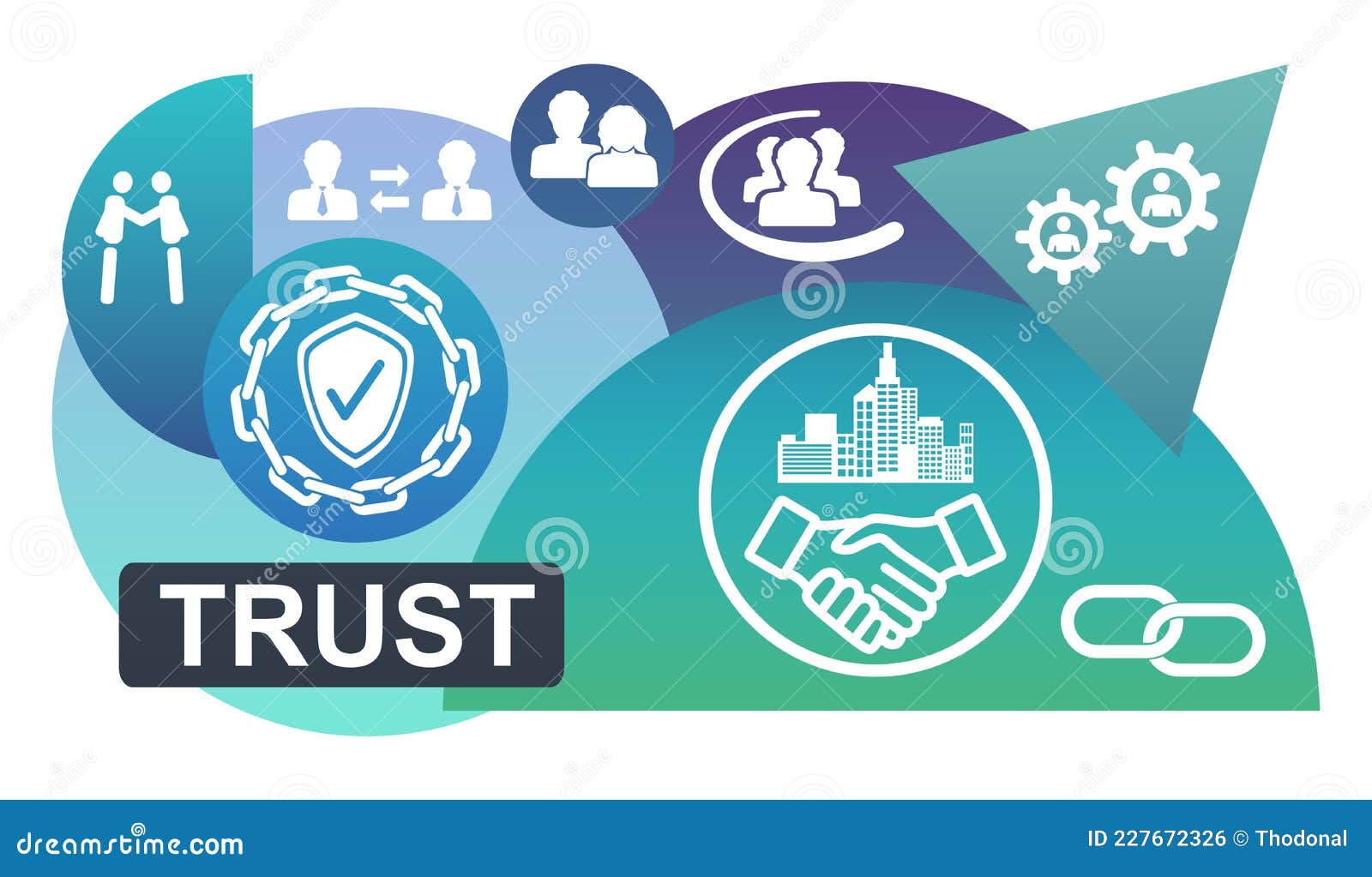 Concept of trust stock illustration. Illustration of business - 227672326