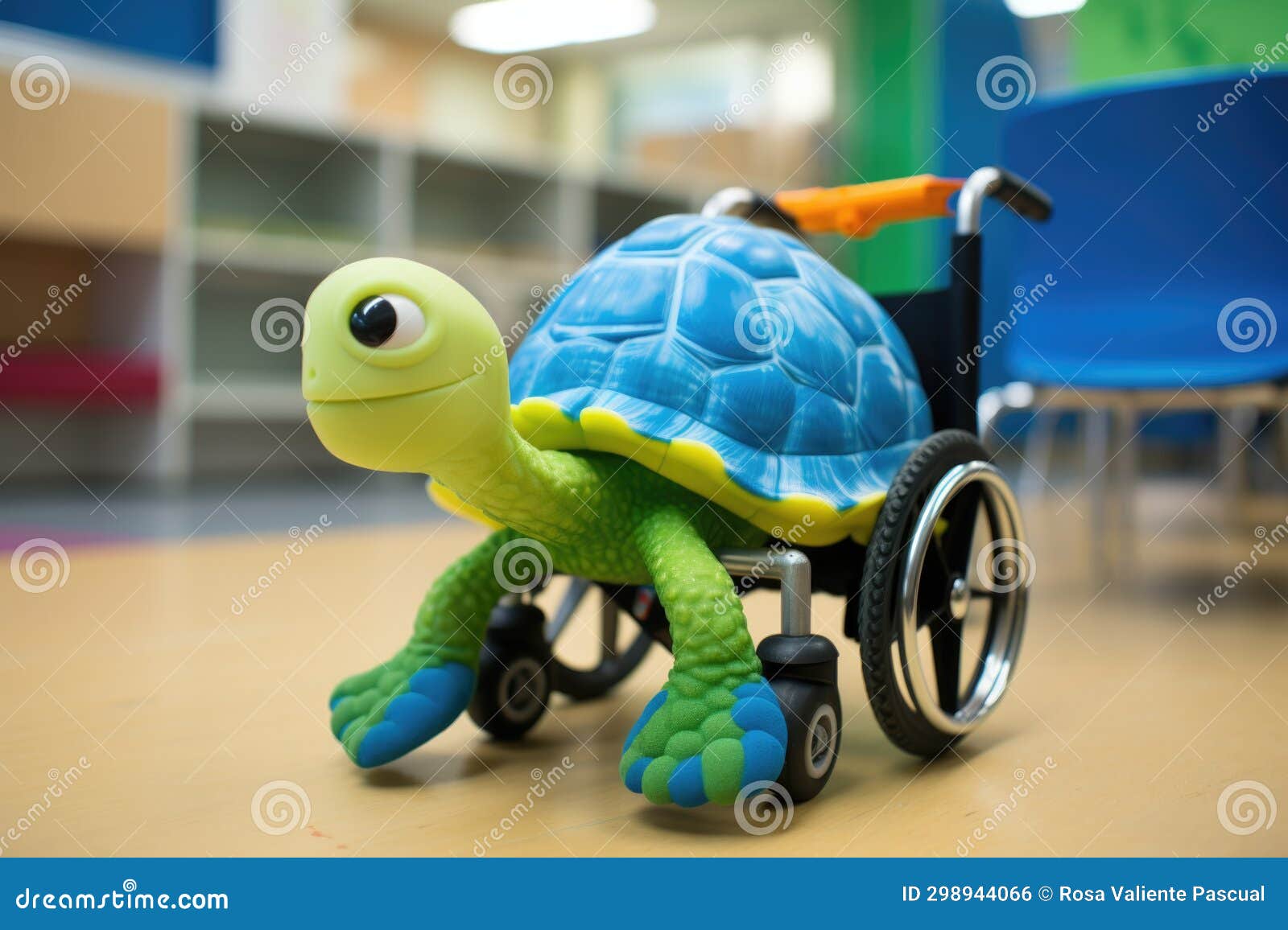 Illustration of Turtle with Motor Disability at School Stock ...