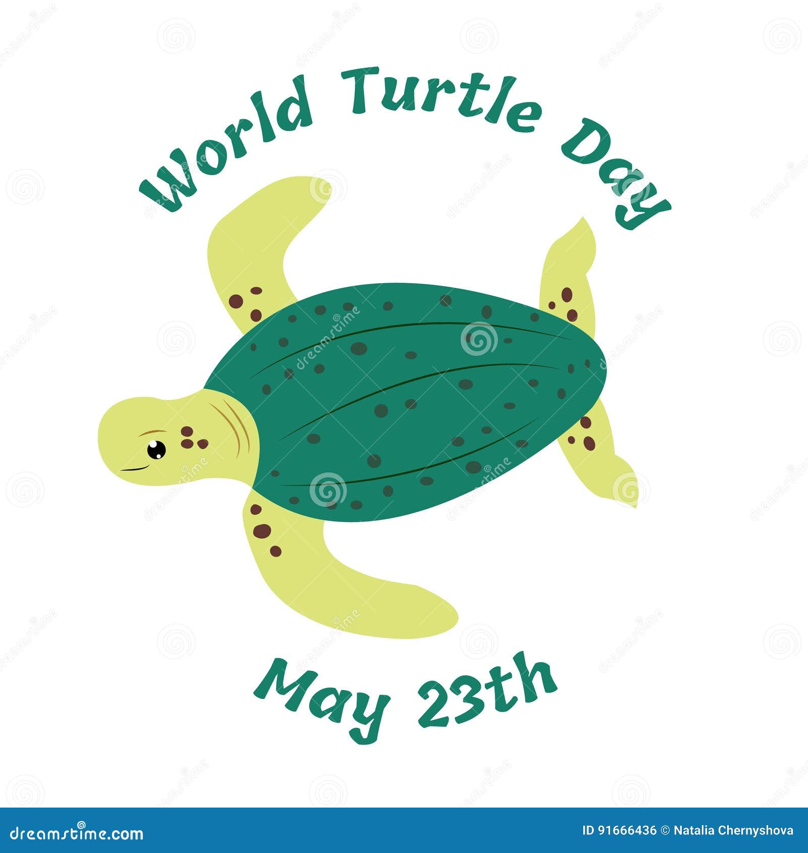 Illustration of the Turtle for the World Turtle Day Stock Vector ...