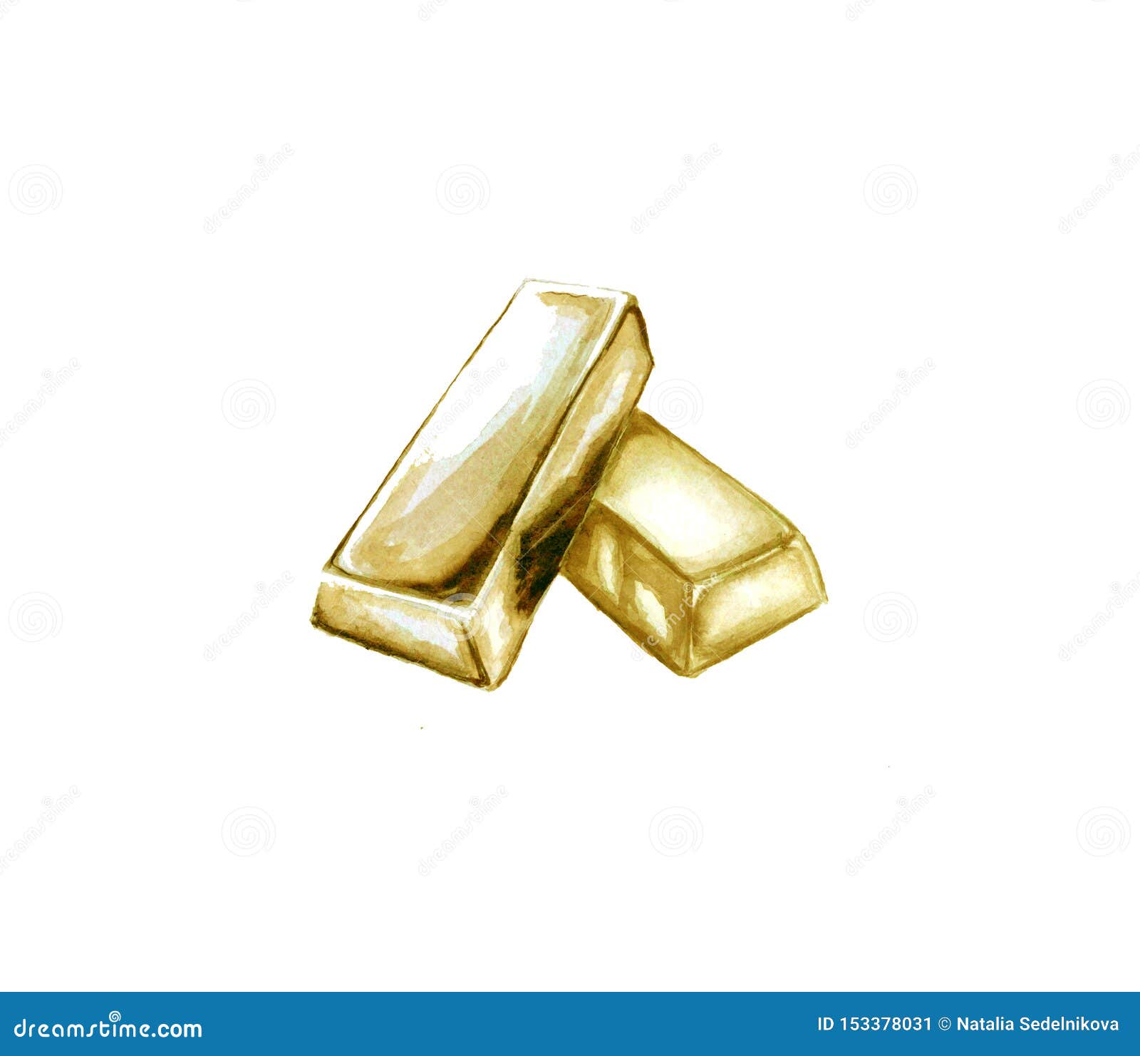 Bars Of Gold Thin Line Icon. Gold Ingots Vector Illustration Isolated ...