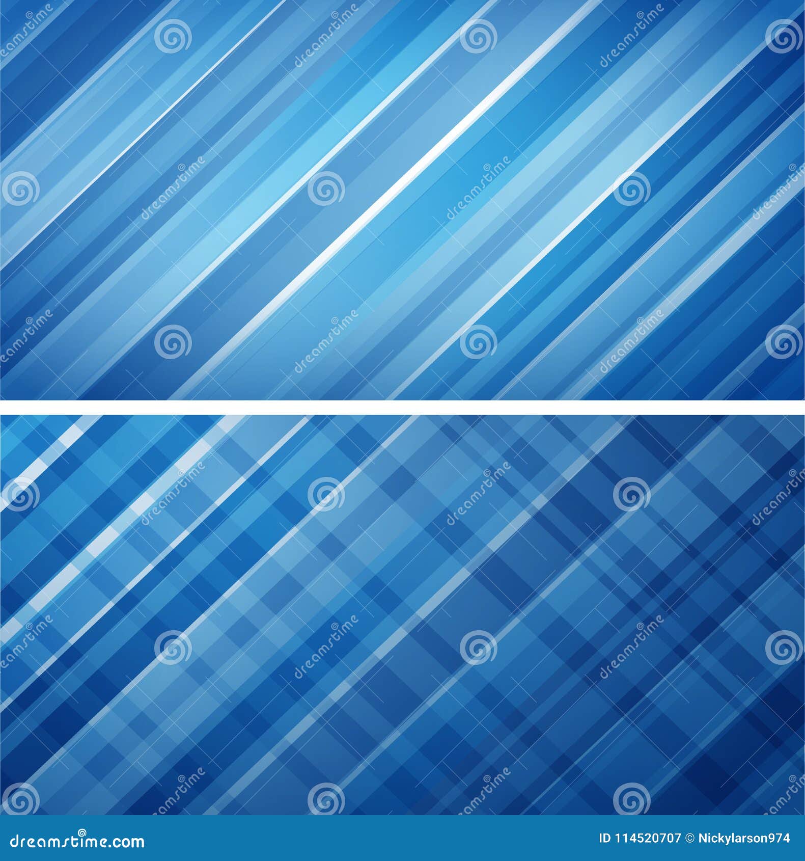 Two Blue Striped Backgrounds Concept Stock Vector - Illustration of ...
