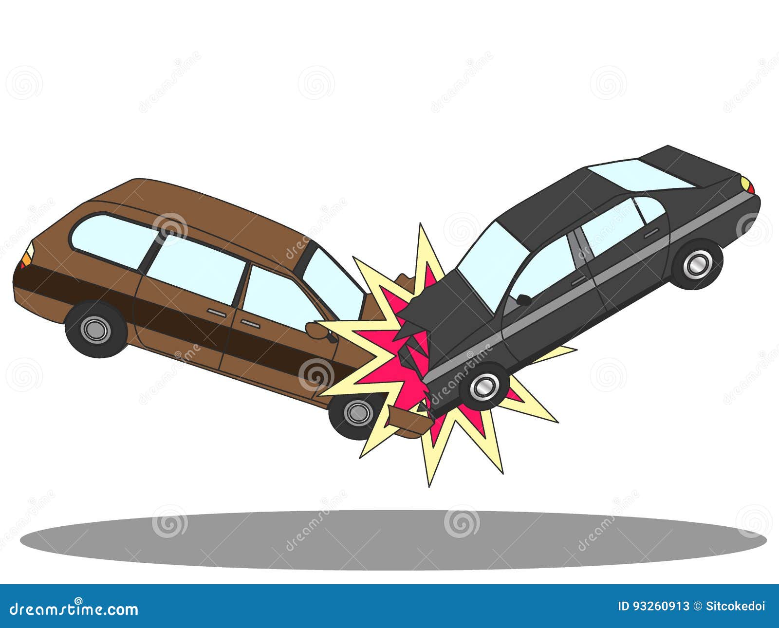 Illustration of Two Cars Involved in a Car Stock Vector - Illustration ... Illustration of Two Cars Involved in a Car Stock Vector - Illustration ...