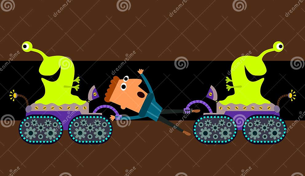 Alien rivalry stock illustration. Illustration of rival - 29839691