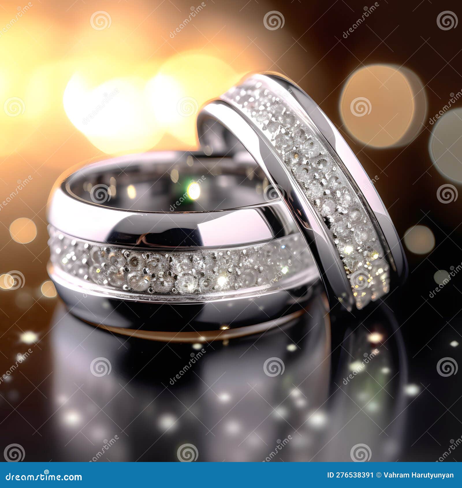 Illustration of Two Connected Silver Wedding Stock Illustration ...