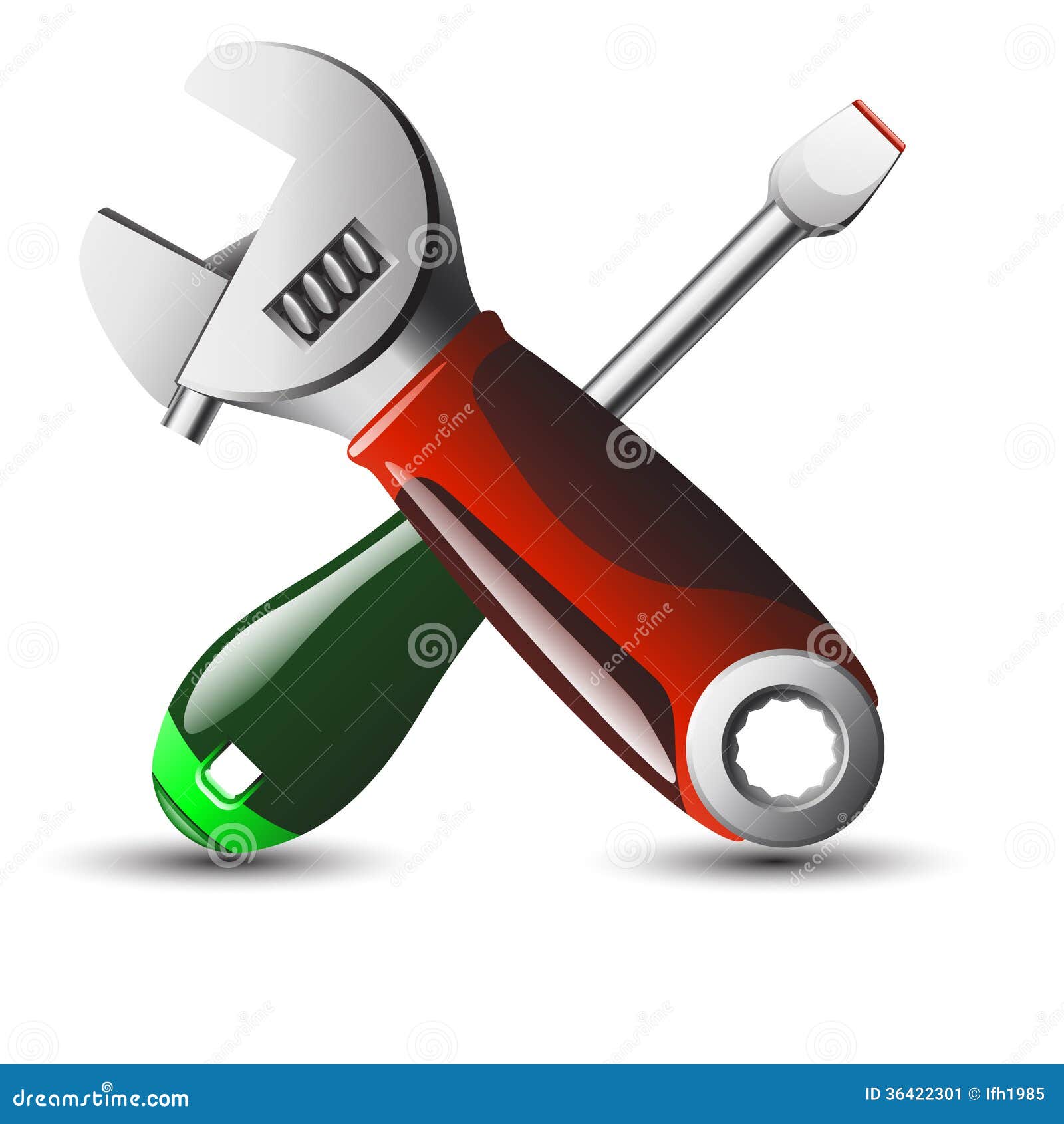 Illustration of Two Crossed Items Stock Vector - Illustration of steel ...
