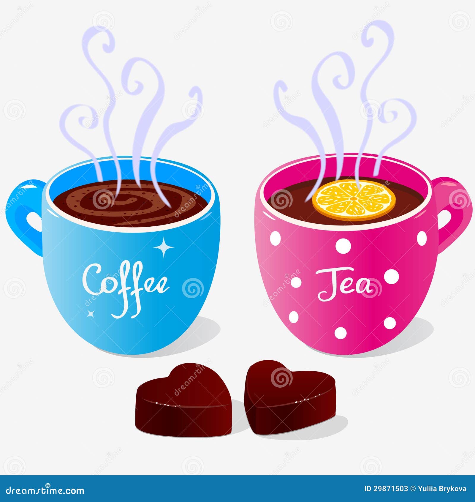 Tea Party two stock vector. Illustration of coffee, dessert - 29871503
