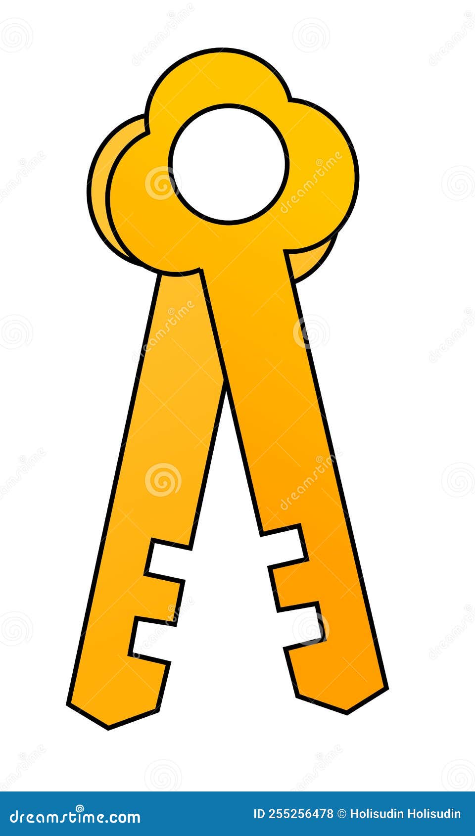 Illustration of two keys stock illustration. Illustration of keys ...