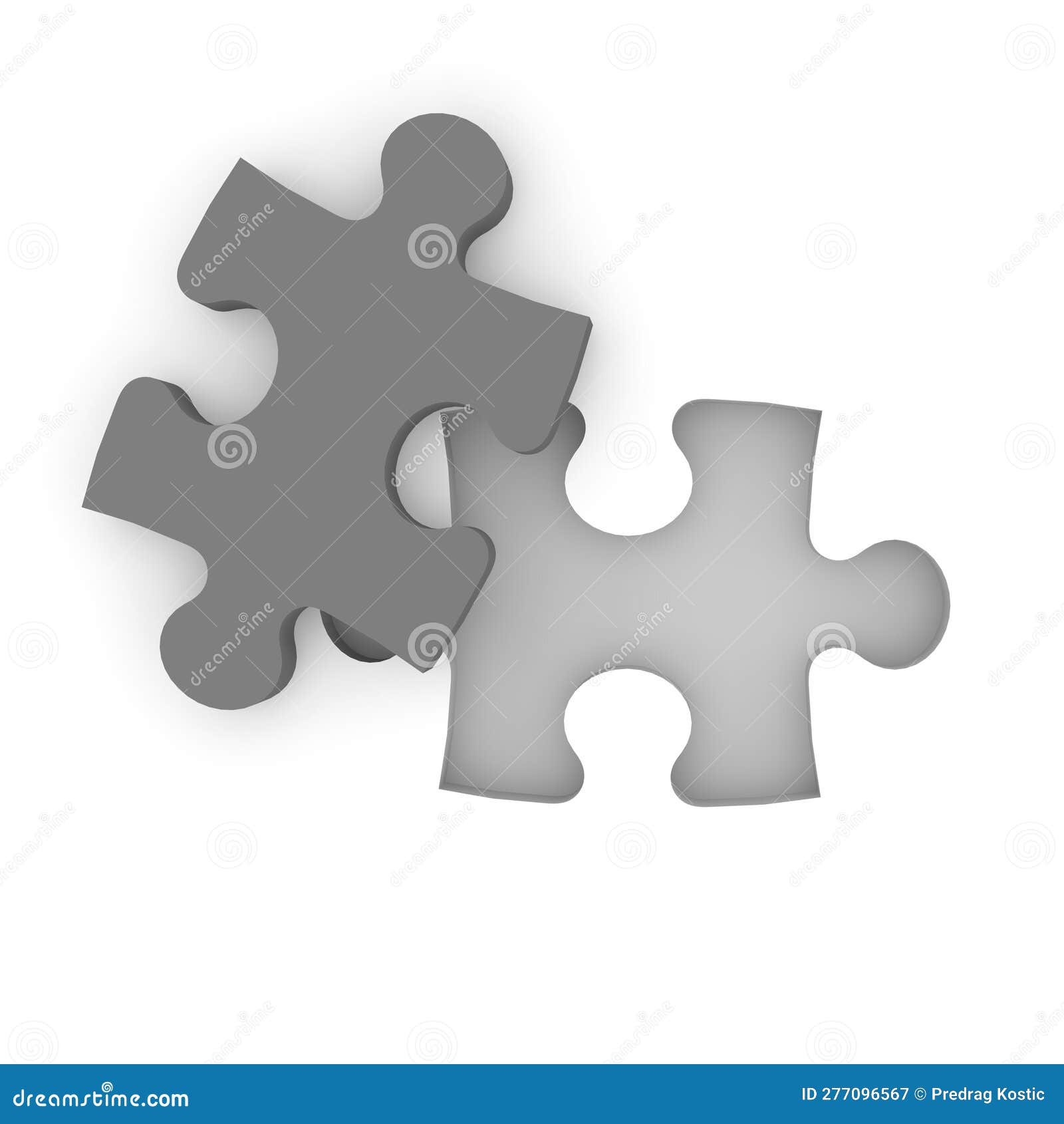 Illustration of two puzzle stock illustration. Illustration of circle ...