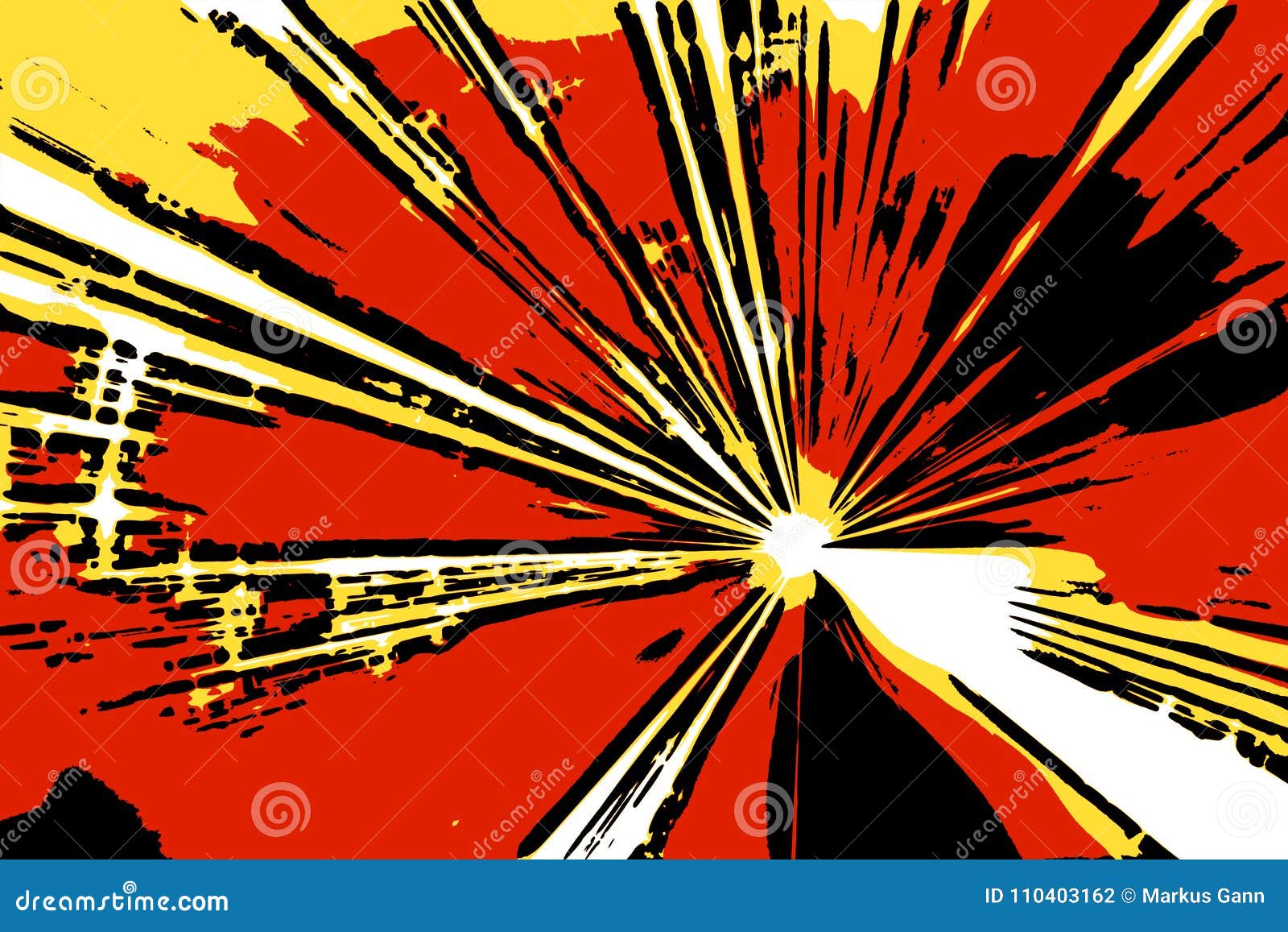 Comic explosion stock illustration. Illustration of design - 110403162
