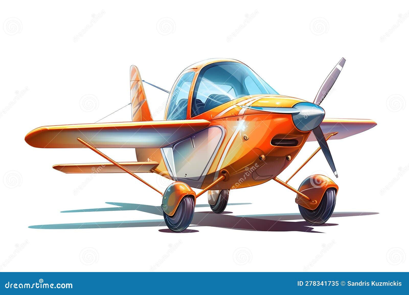 Illustration of Ultralight Aircraft. Generative AI Stock Illustration ...