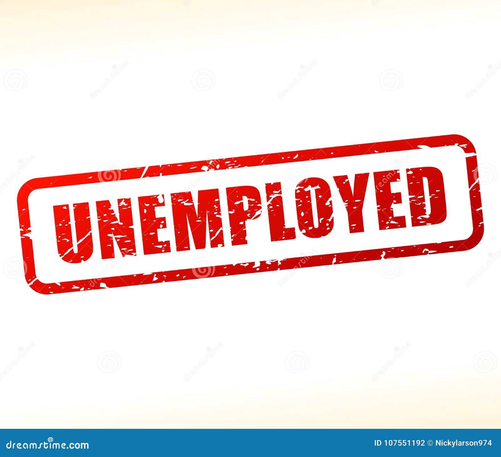 Unemployed text stamp stock vector. Illustration of seal - 107551192