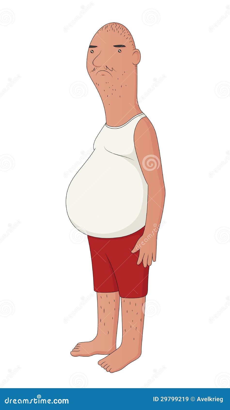 Unhealthy Person Cartoon