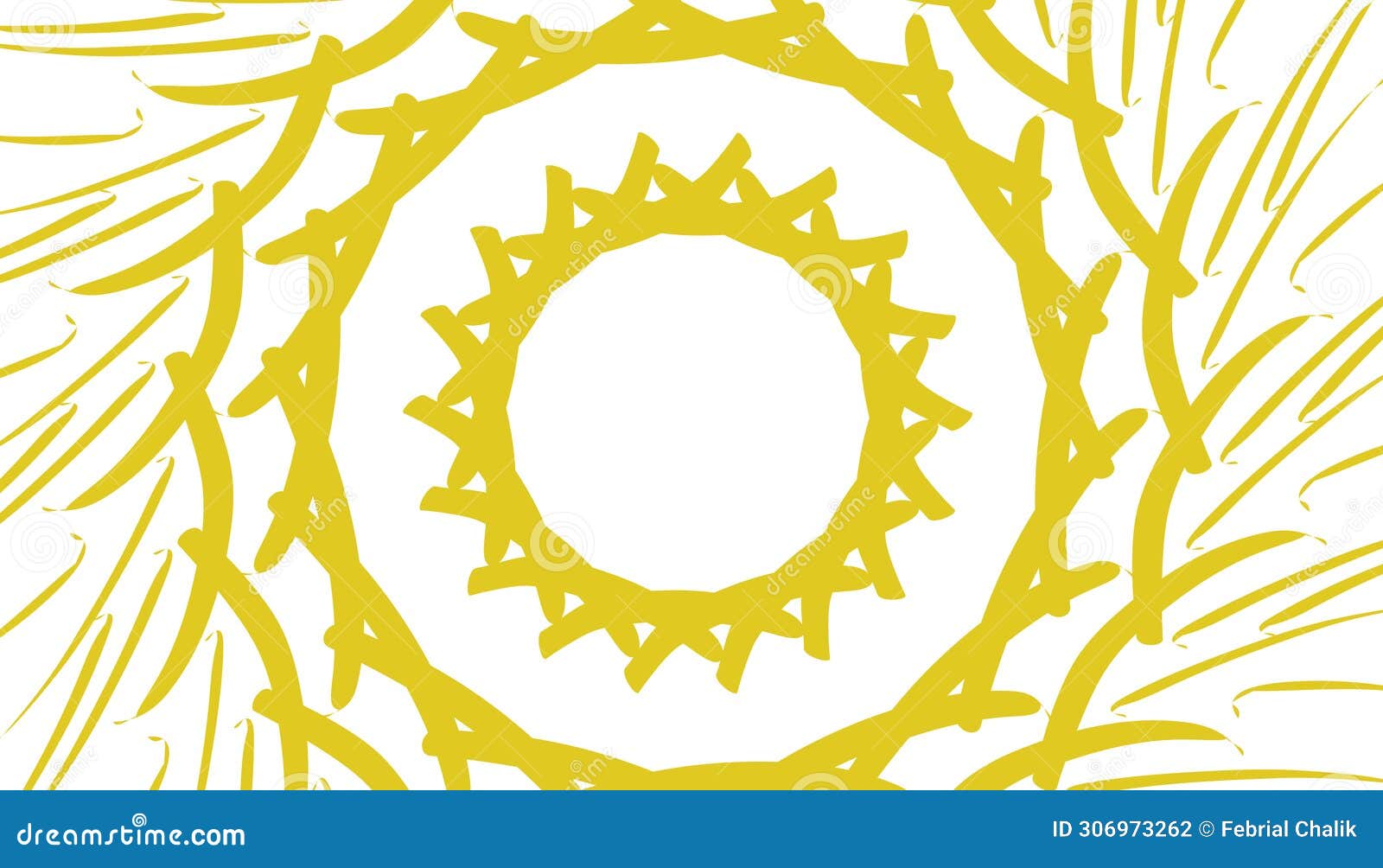 Illustration of a Unique Yellow Pattern Abstract Background Stock ...