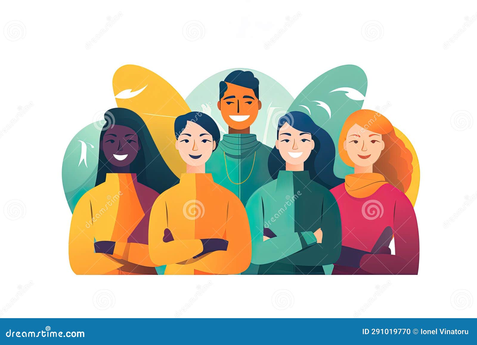 Illustration of Unity and Teamwork Transcend Differences. Unity ...