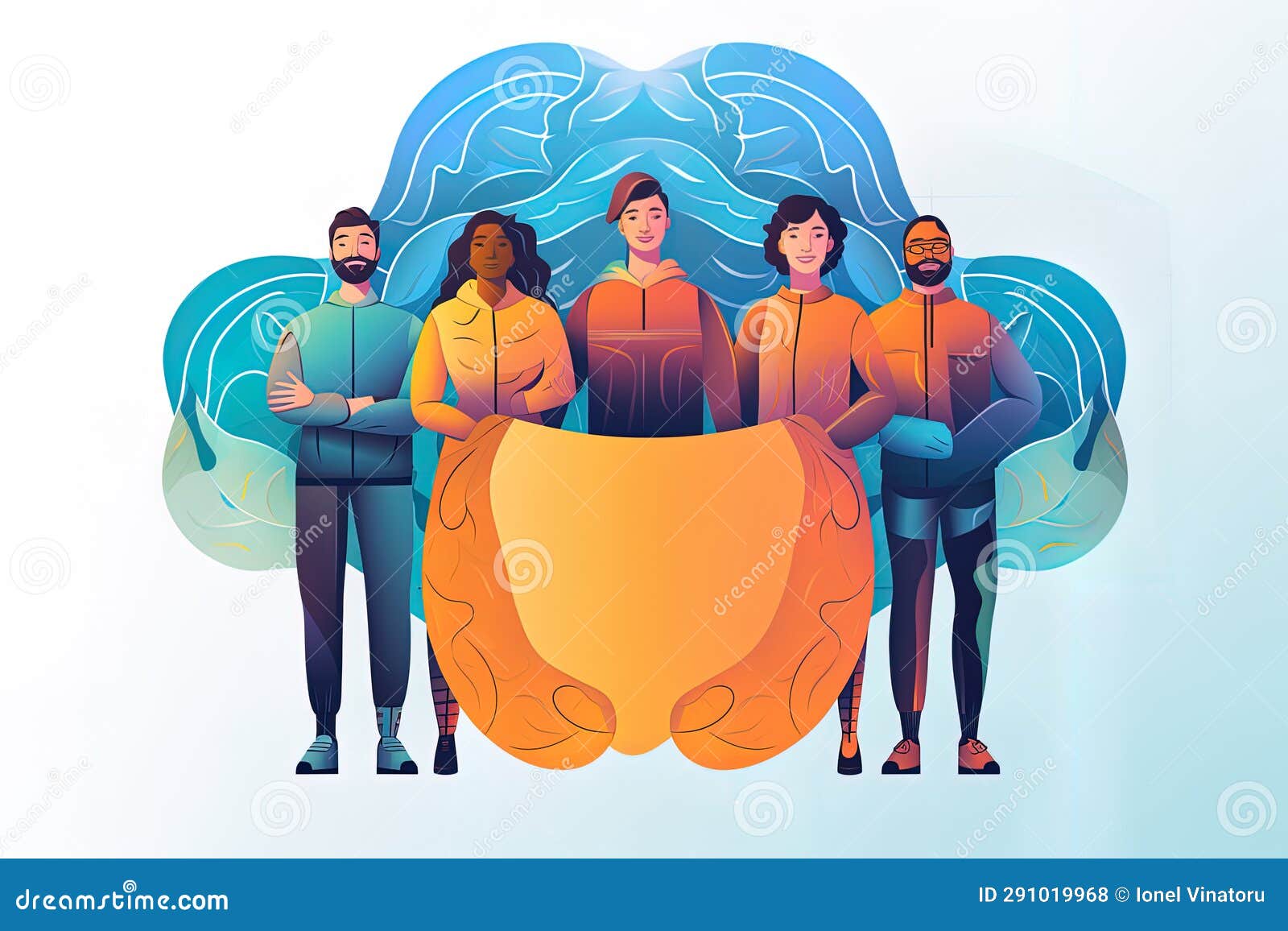 Illustration of Unity and Teamwork Transcend Differences. Unity ...