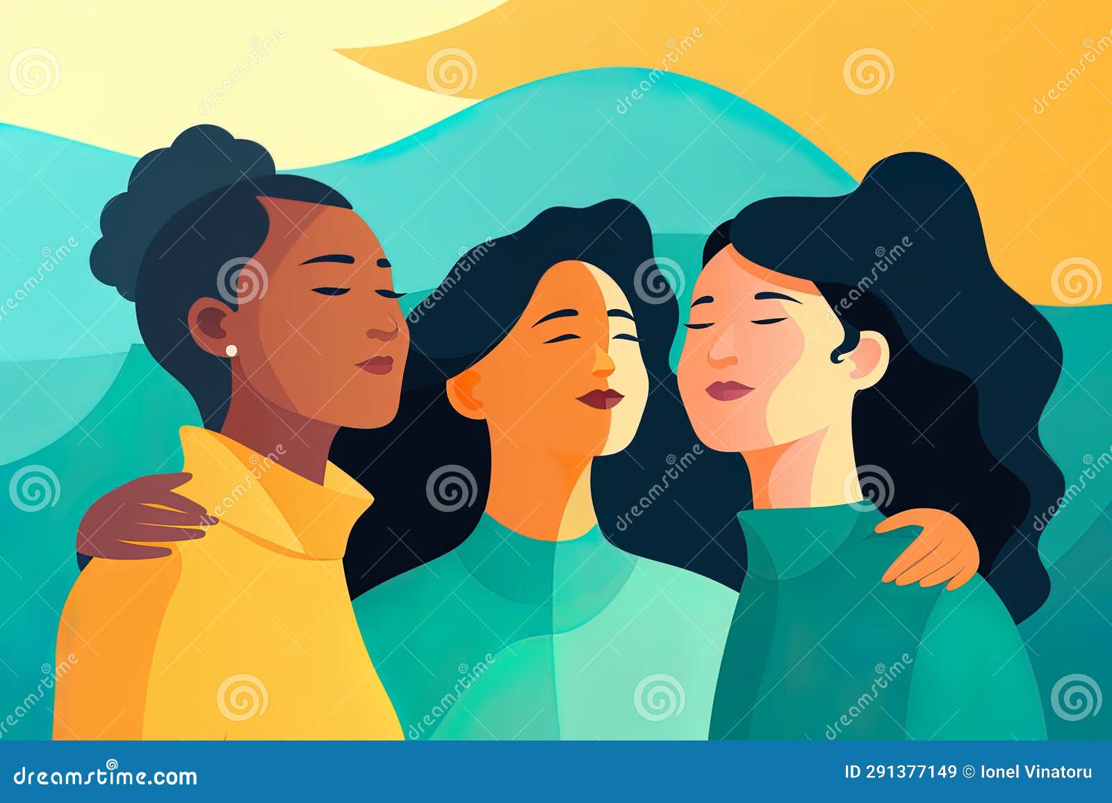 Illustration of Unity and Teamwork Transcend Differences. Unity ...